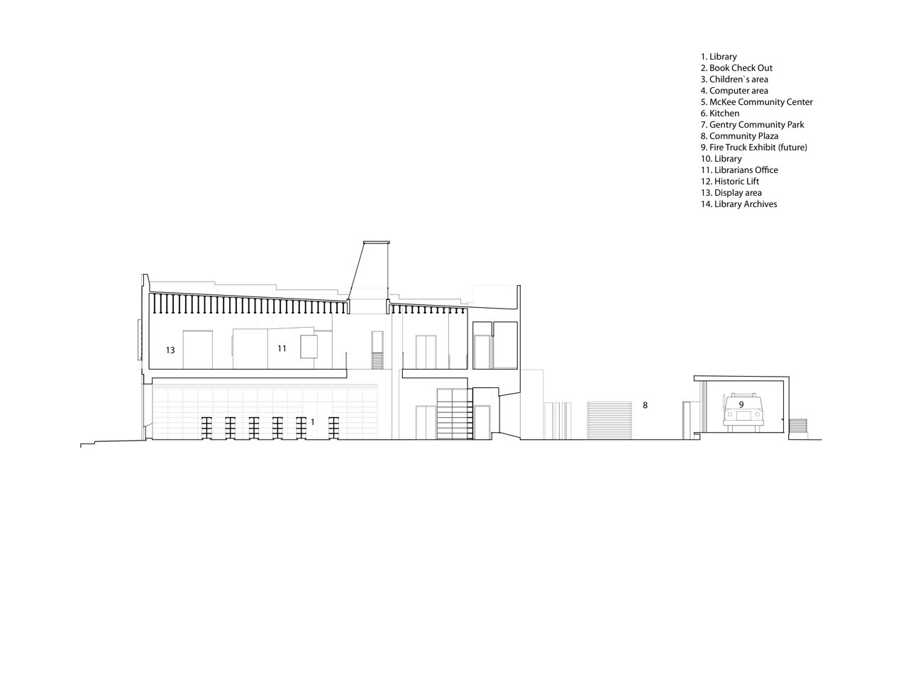 Gallery of Gentry Public Library / Marlon Blackwell Architect - 13
