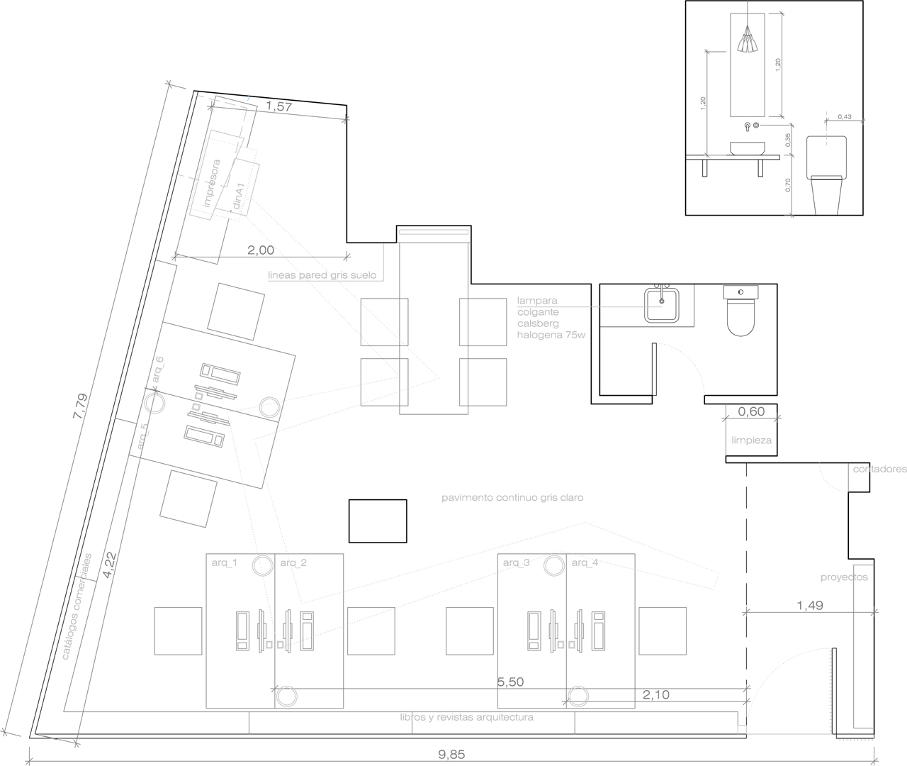 Gallery of Architecture Studio in Barcelona / Dom Arquitectura - 13