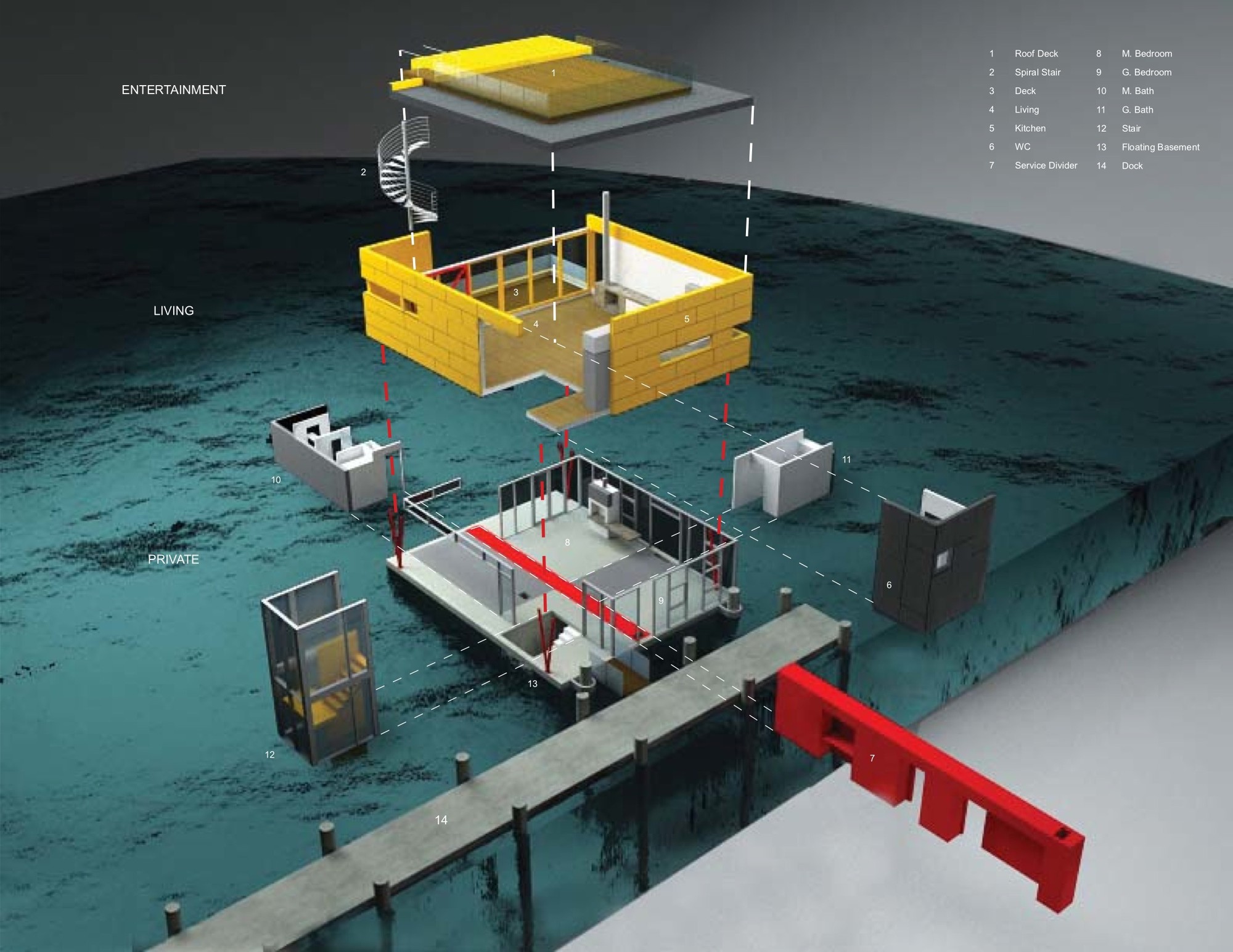 Gallery of Lake Union Floating Home / Vandeventer + Carlander ...