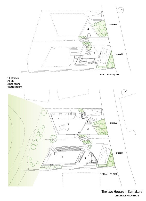 Gallery of The Two Houses in Kamakura / Cell Space Architects - 20