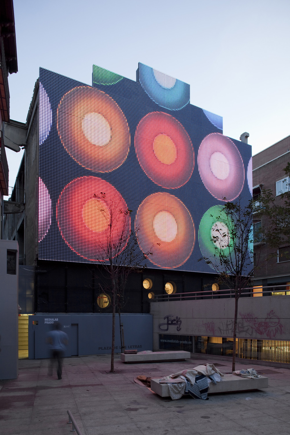 Gallery of Led Action Façade, Digital Façade for Medialab Prado ...