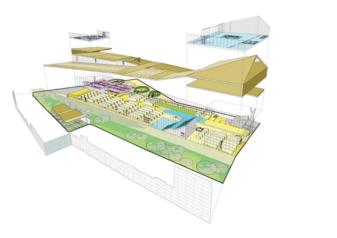 Gallery of Library + Restaurant + Multifunctional Space / BOB361 ...