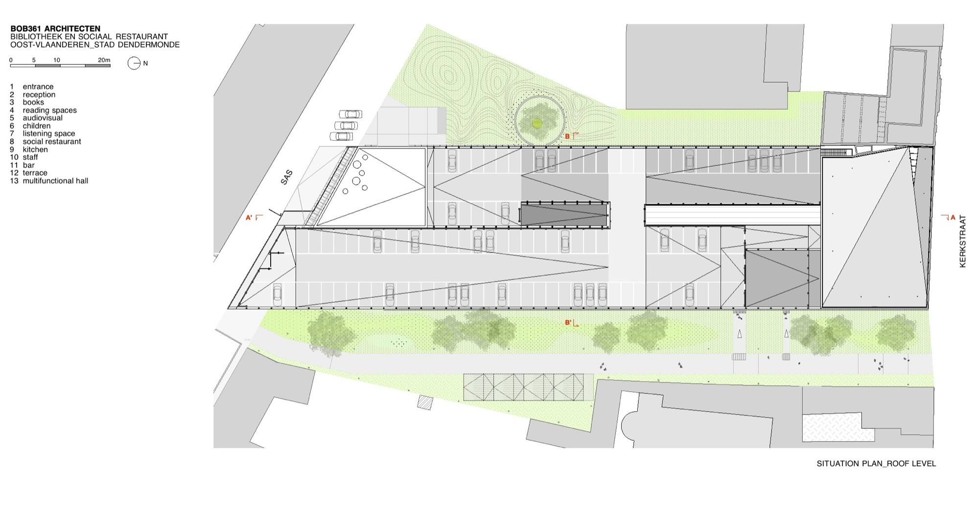 Gallery of Library + Restaurant + Multifunctional Space / BOB361 ...