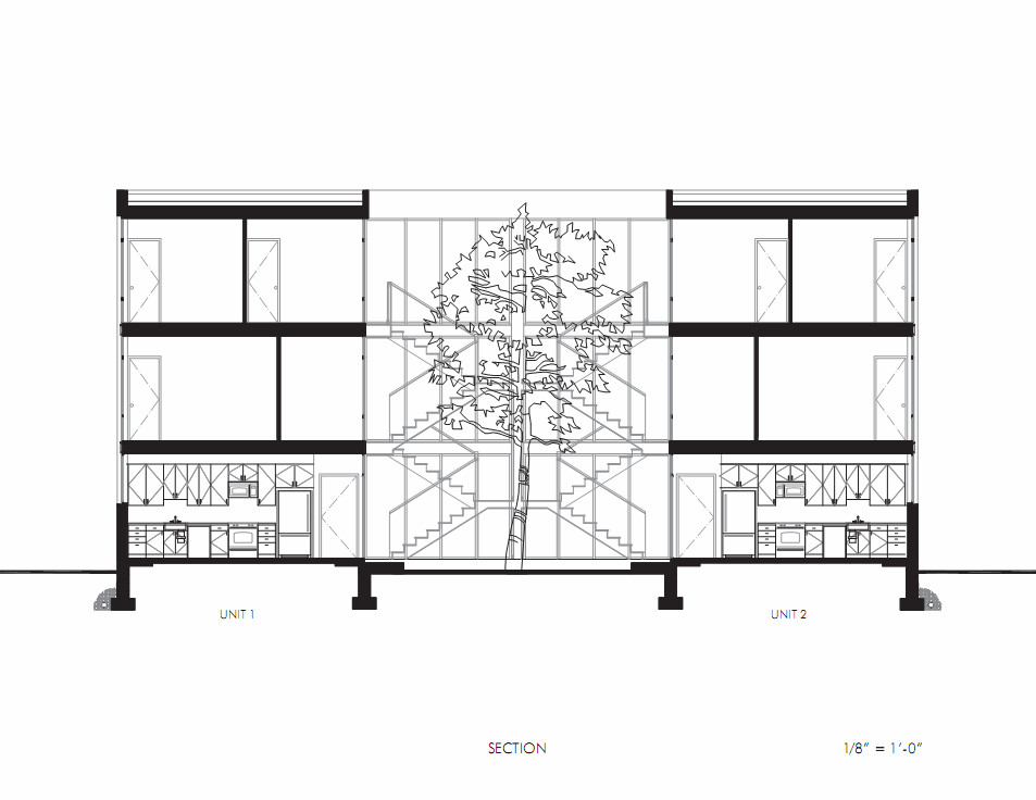 Gallery of See Through Townhouses / Suzane Reatig Architecture - 16