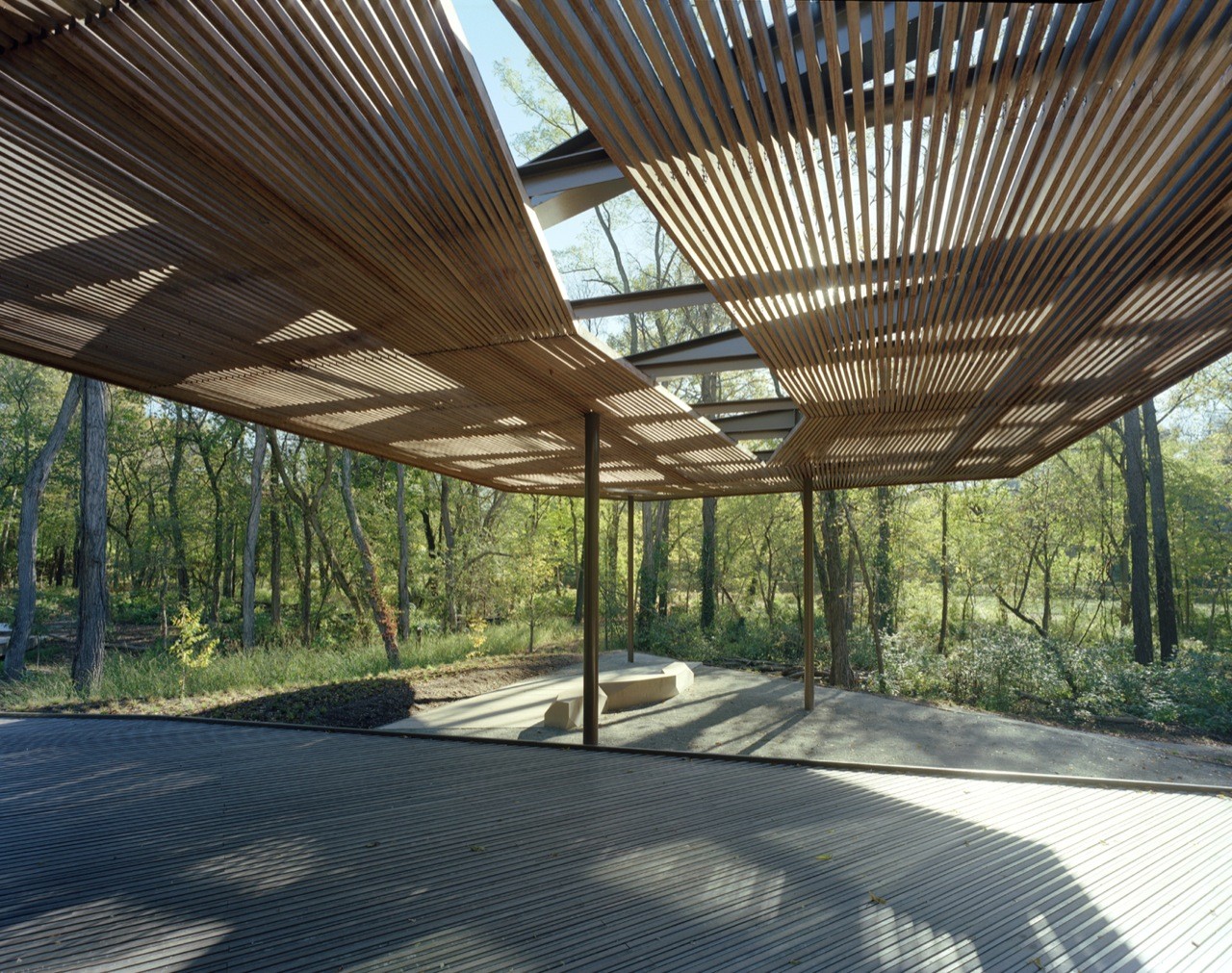 Gallery of The Ruth Lilly Visitors Pavilion / Marlon Blackwell ...