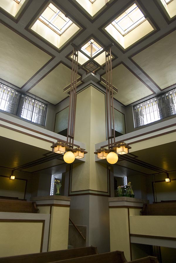 Frank Lloyd Wright Unity Temple Interior
