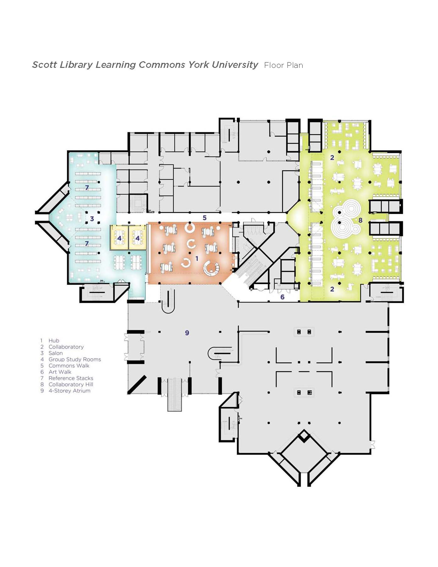 Gallery of York University Learning Commons / LGA Architectural ...