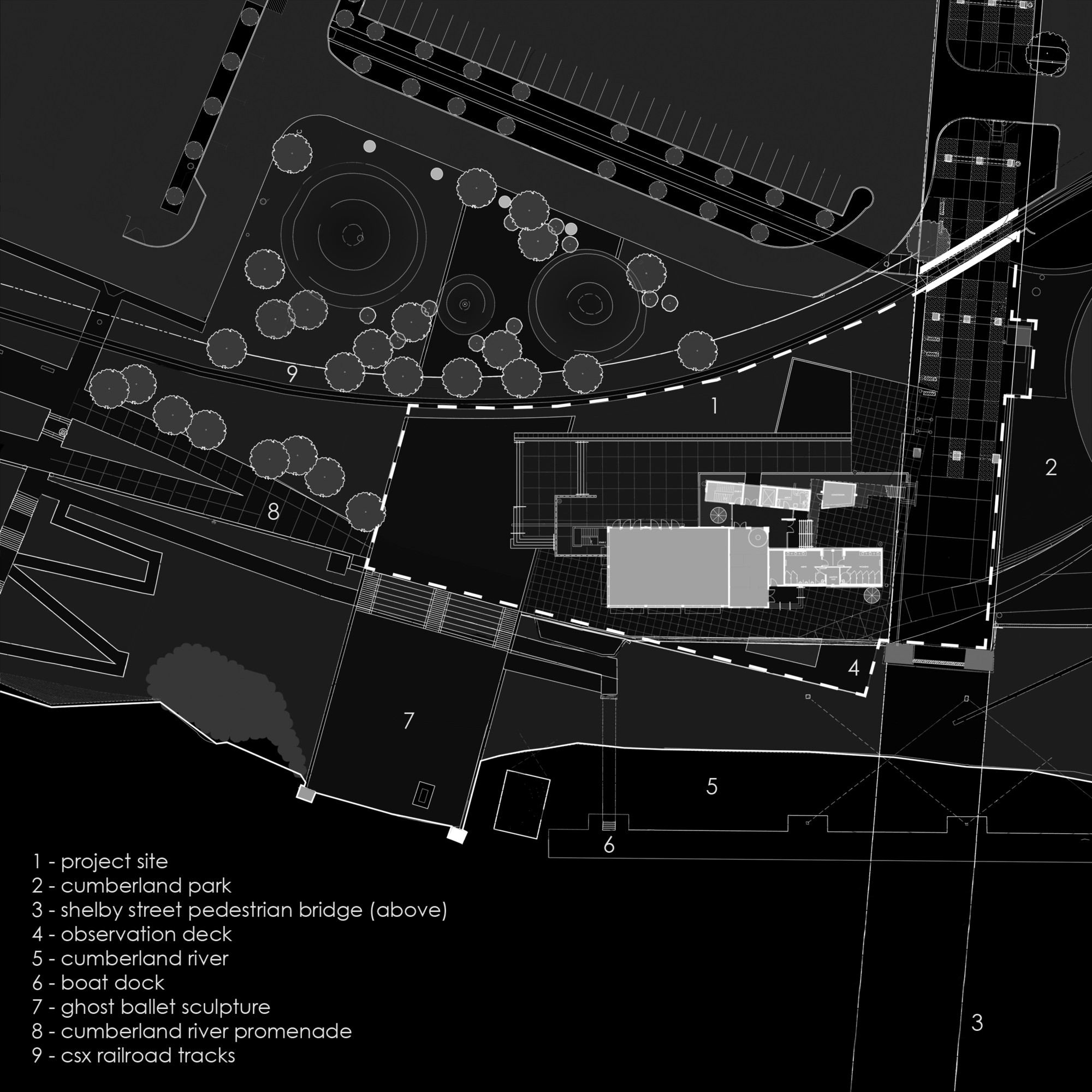 Architectural Site Plan Black And White