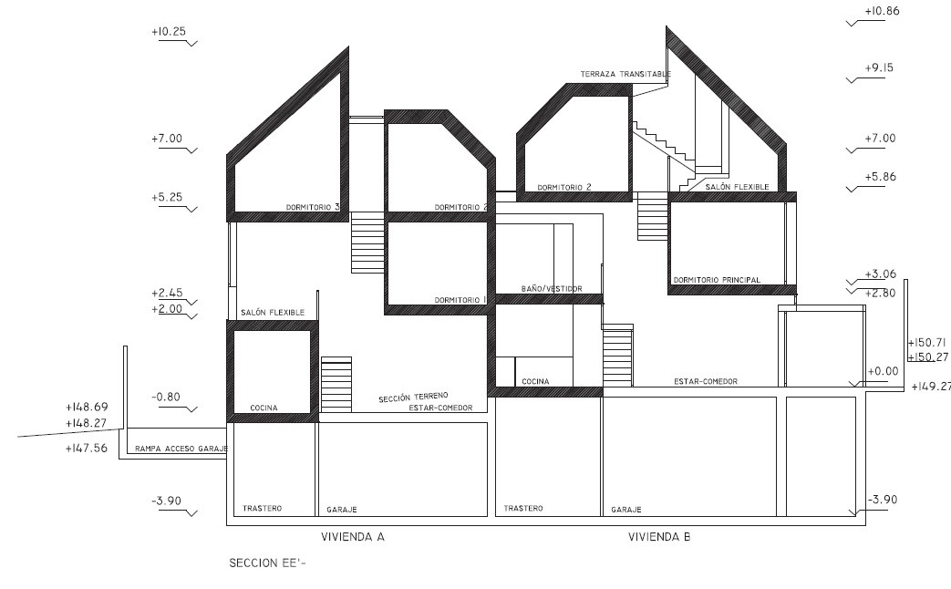 Gallery of 2 Houses with 6 Homes / nodo17 Architects - 12