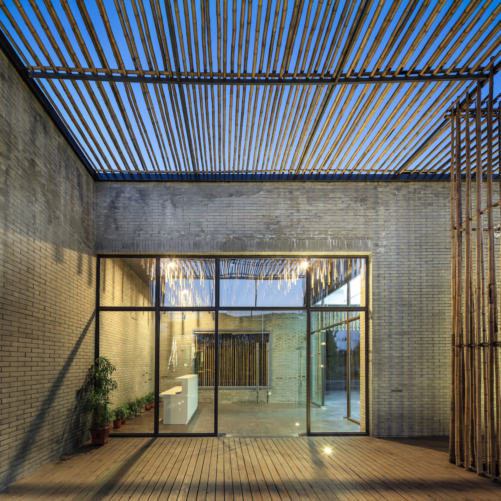 Gallery of Bamboo Courtyard Teahouse / Harmony World Consulting ...