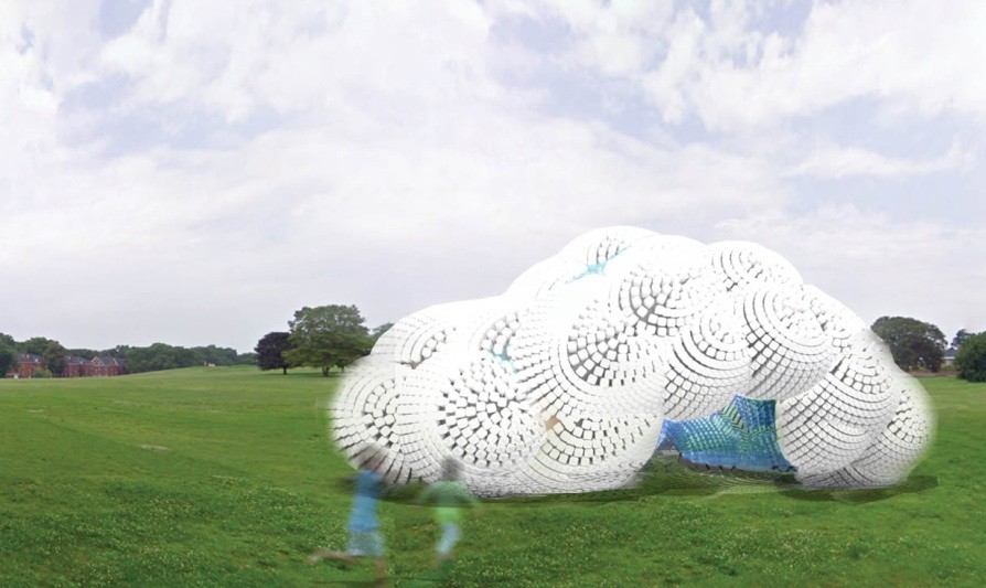New York Firm Designs 'Cloud' of Recycled Plastic Bottles | ArchDaily