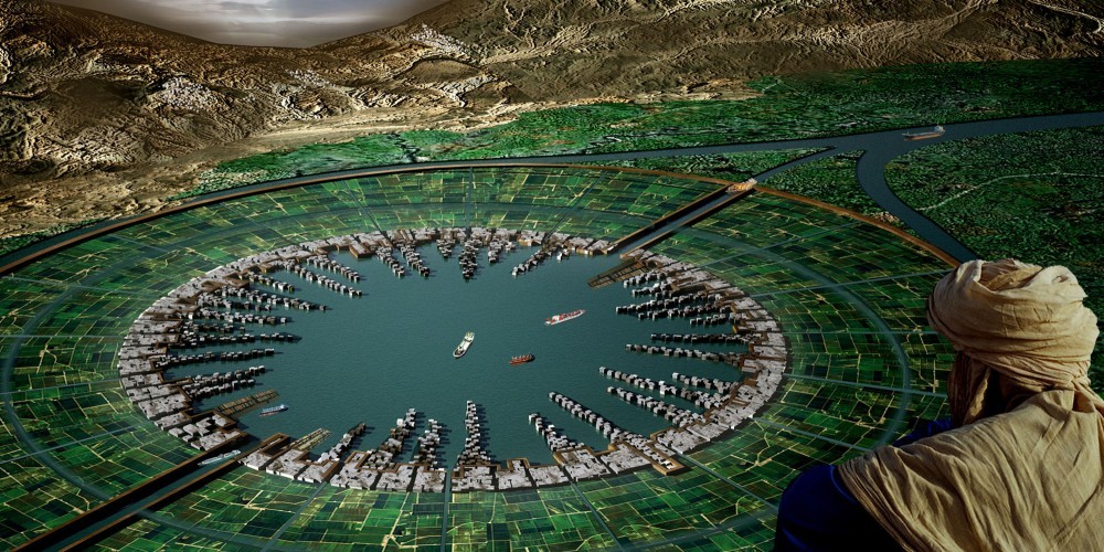 Projeto "Hydropolis": Uma cidade aquática para o vale do Nilo, Egito | ArchDaily Brasil