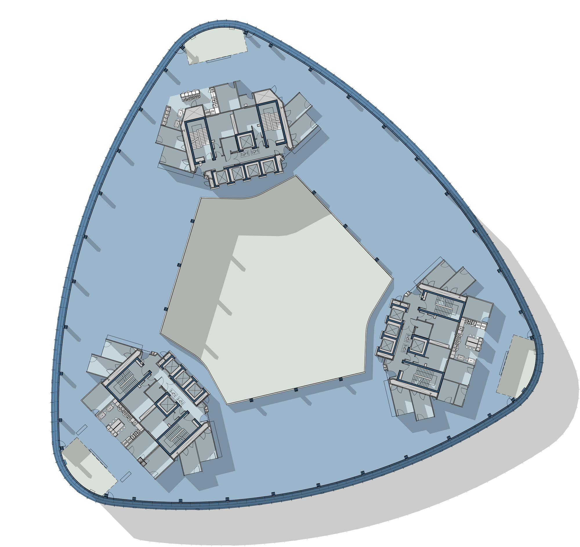 Gallery of 1 Angel Square / 3D Reid - 11