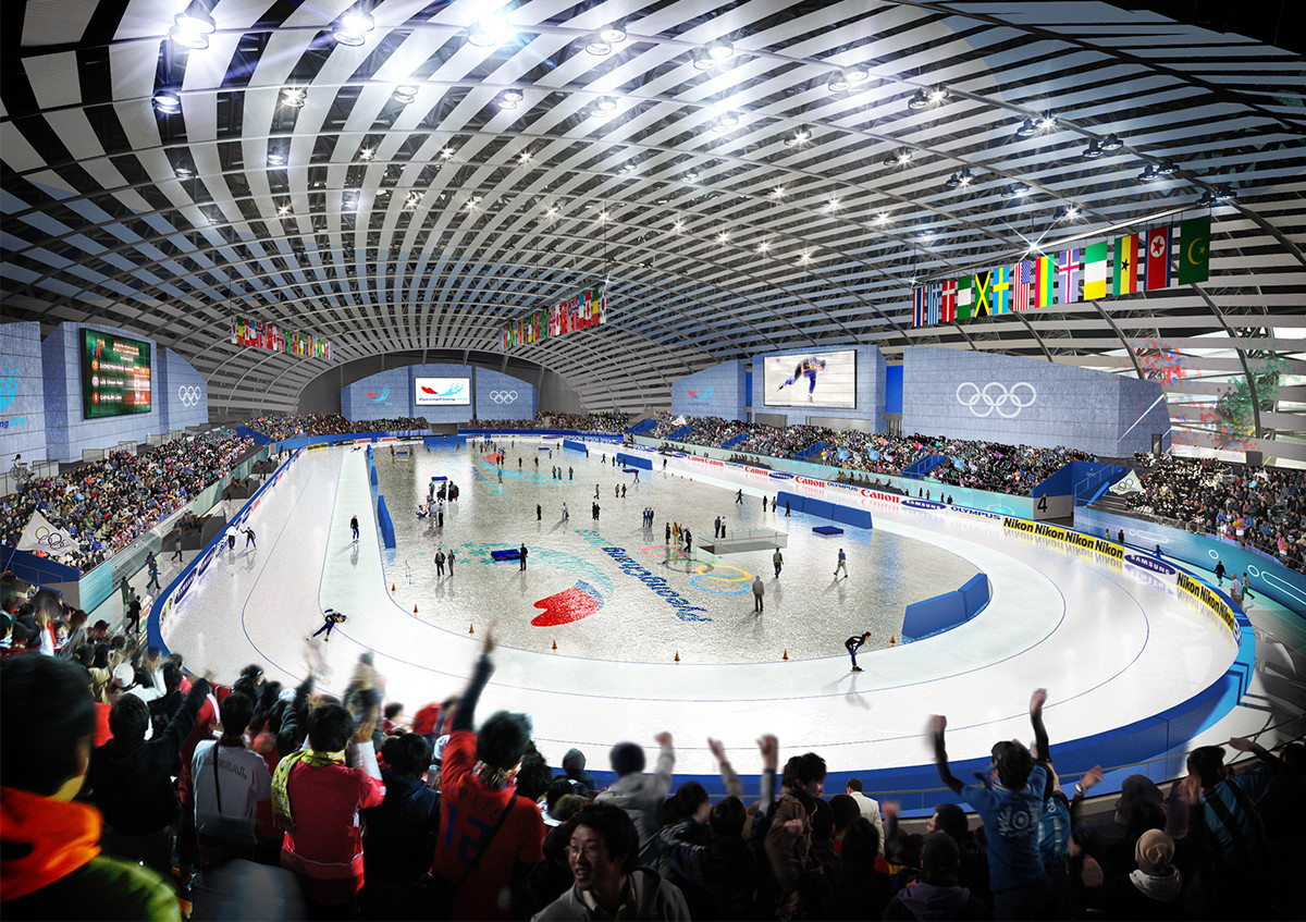 Gallery of 2018 Pyeongchang Speedskating Arena Proposal / Idea Image ...