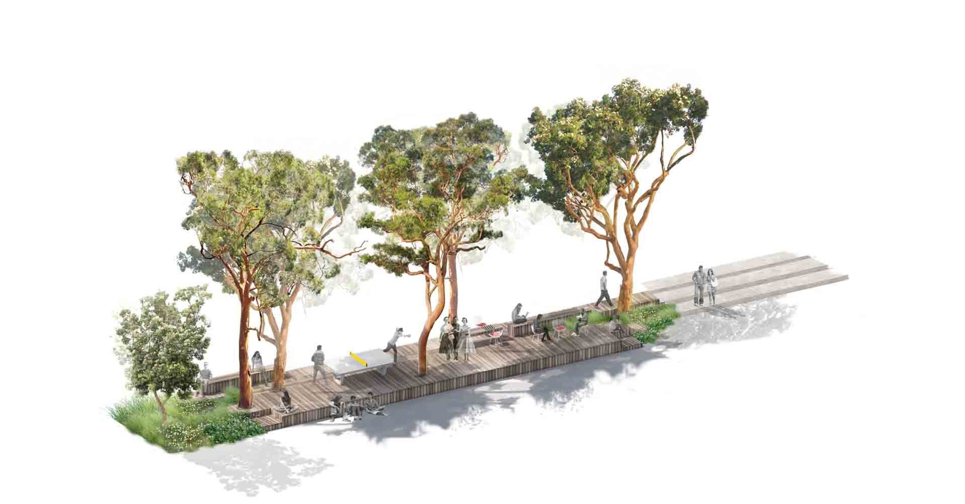 Gallery of UNSW Alumni Park Competition Entry / ASPECT Studios - 5