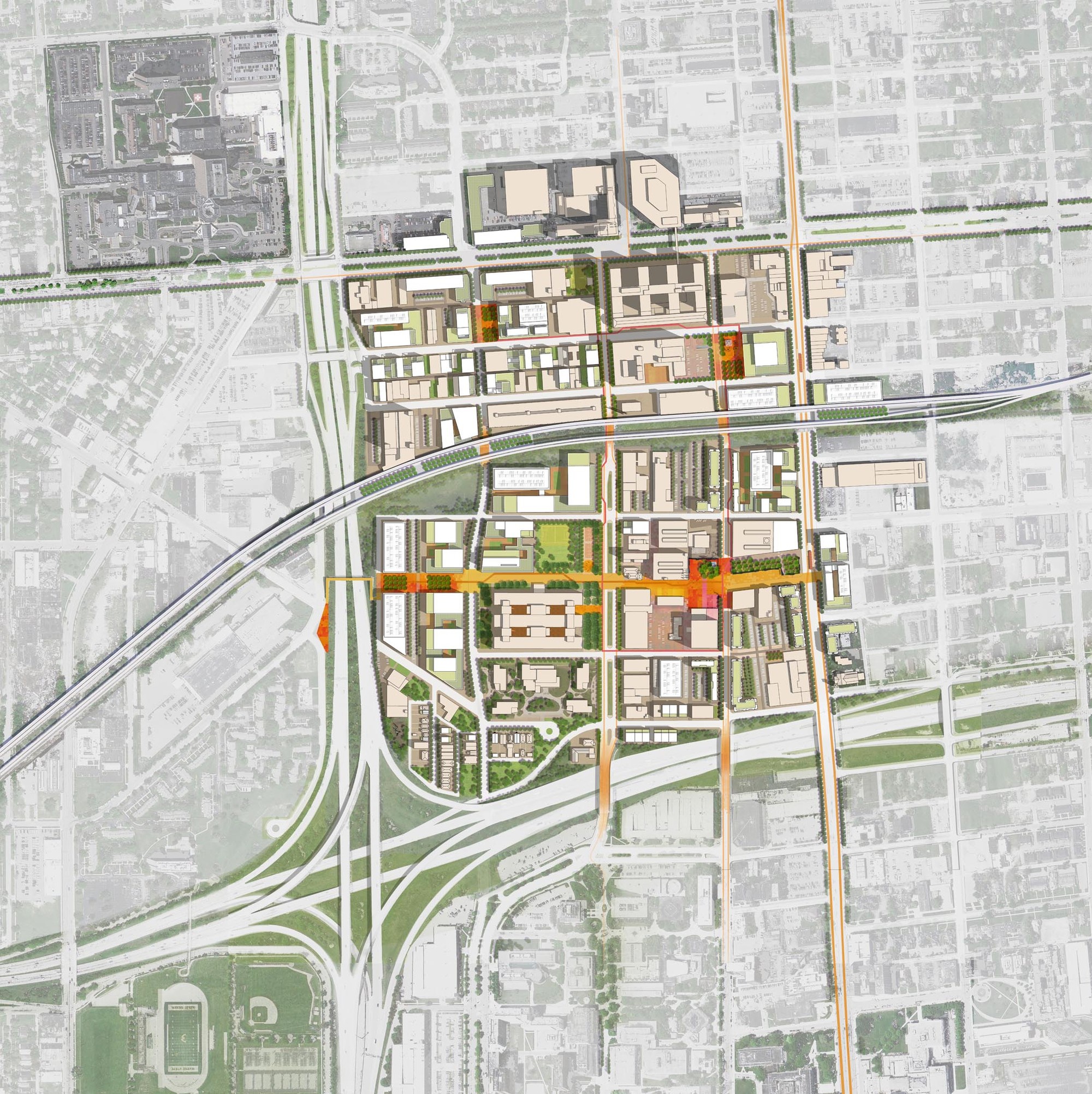 Gallery of TechTown District Plan / Sasaki Associates - 13
