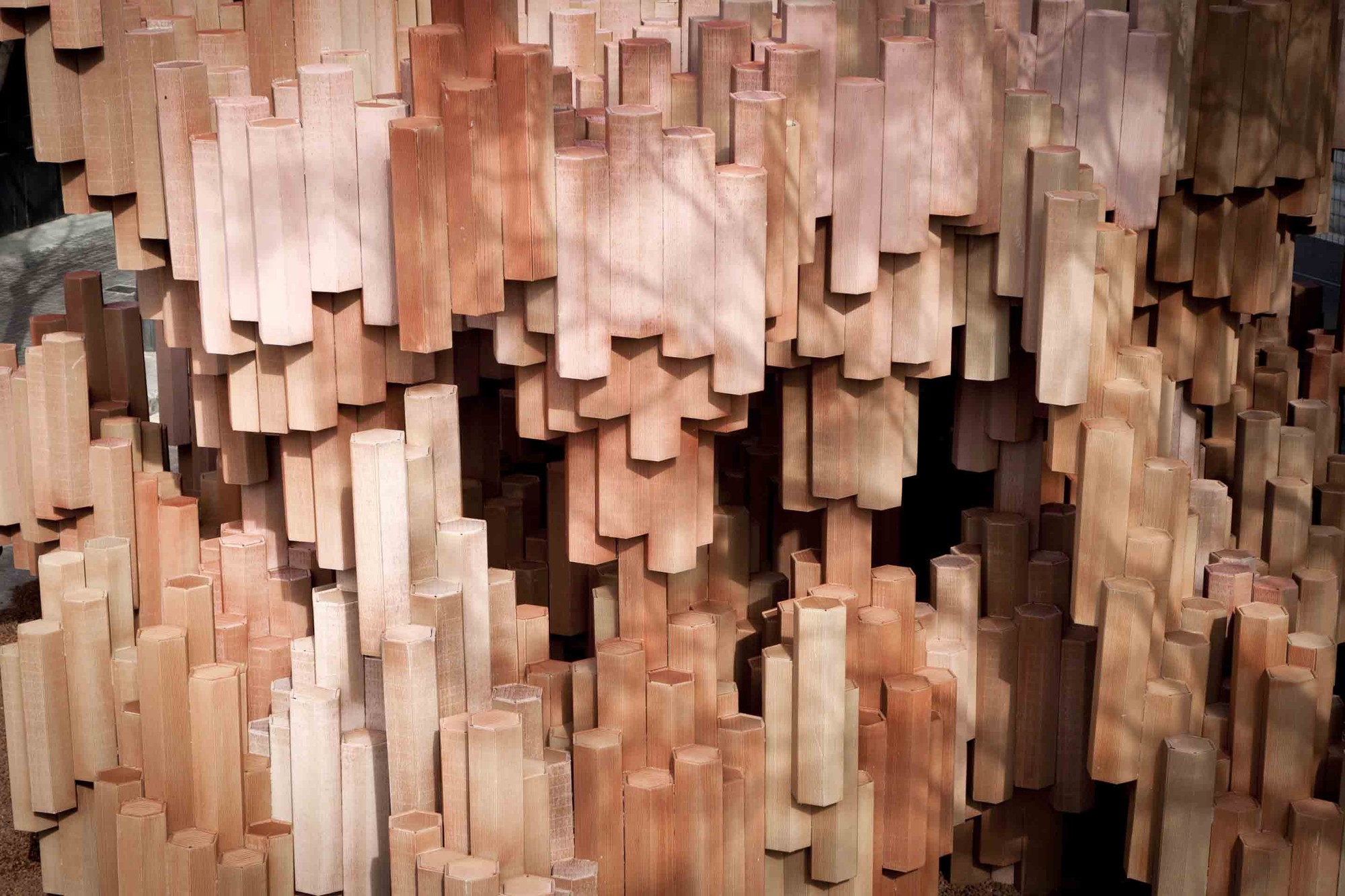 Gallery of Corrugated Cardboard Pavillion / Miguel Arraiz + David ...