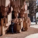 Corrugated Cardboard Pavillion / Miguel Arraiz + David Moreno | ArchDaily