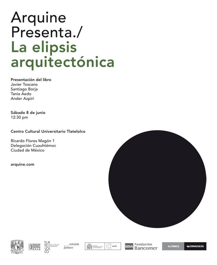 Presentación del Libro "La elipsis arquitectónica" | ArchDaily en Español