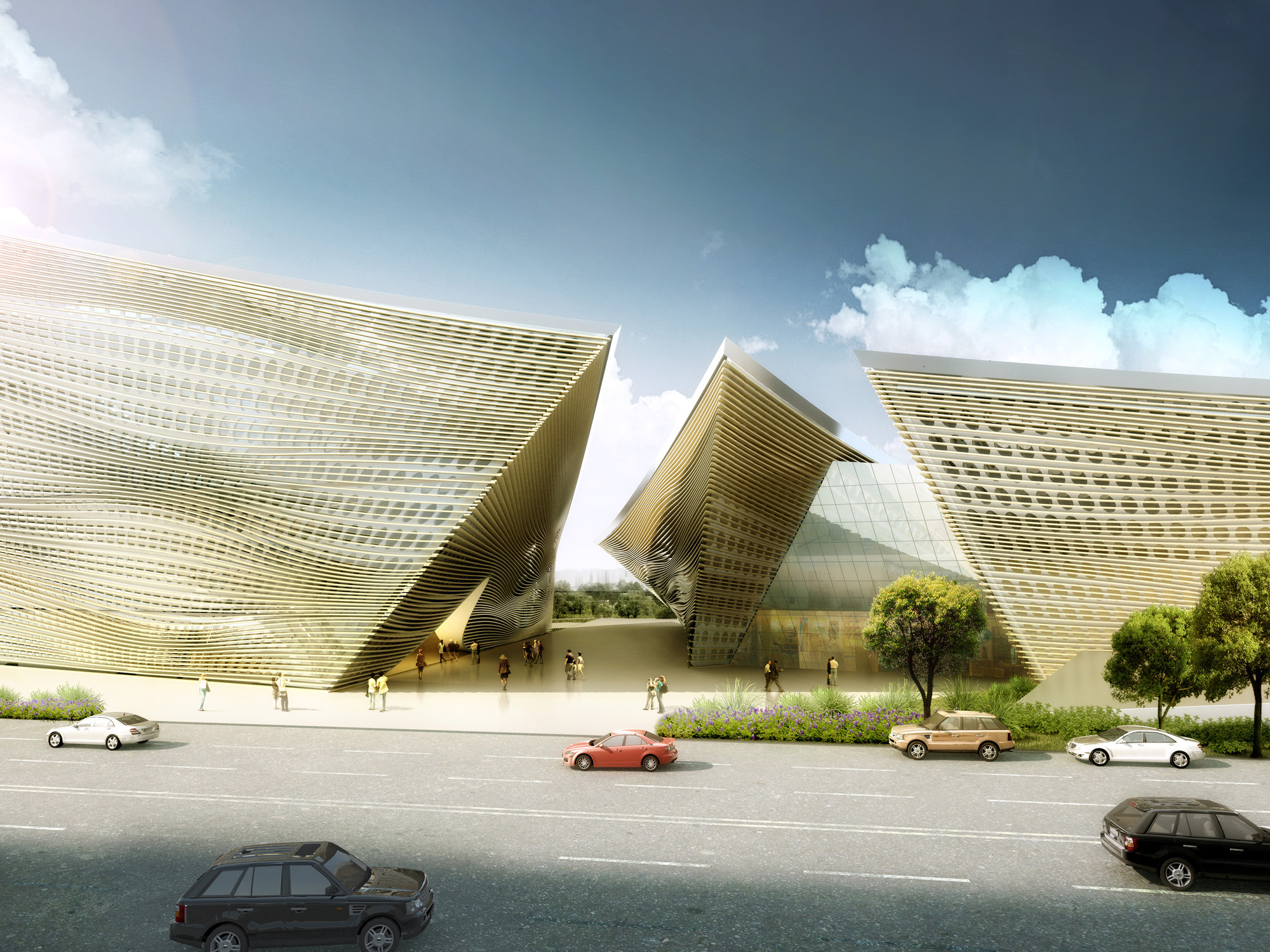 Gallery of City Cultural Center Competition Entry / TheeAe LTD. - 3