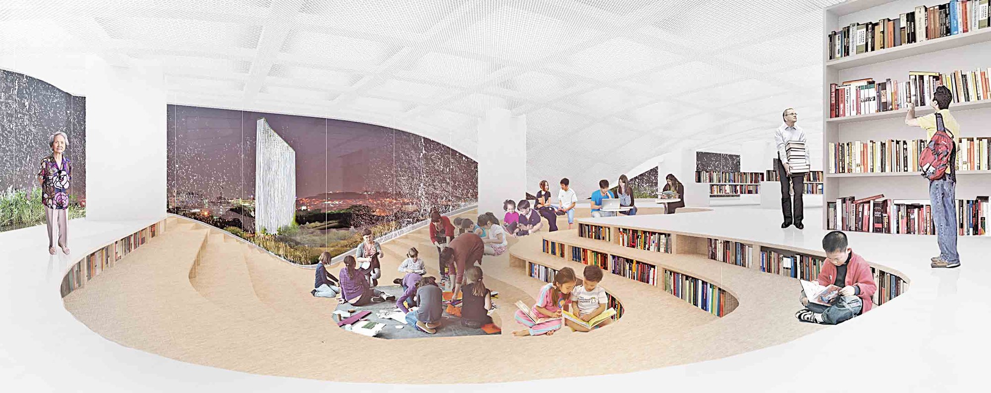 Gallery of City Cultural Center Competition Entry / KAMJZ Architects - 11