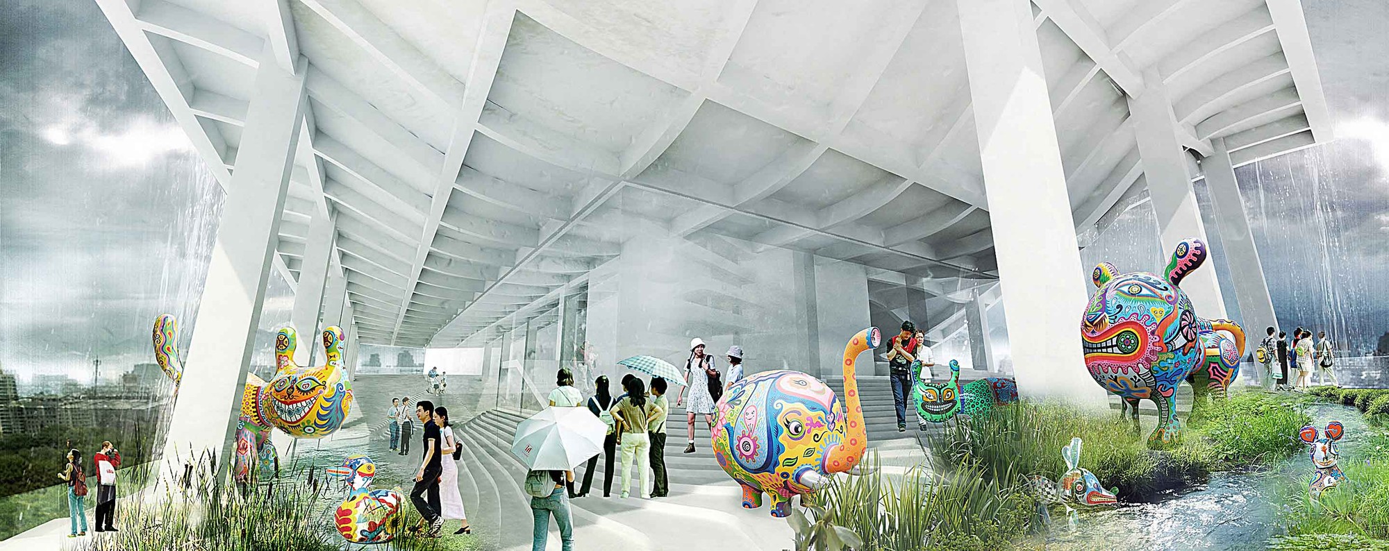 Gallery of City Cultural Center Competition Entry / KAMJZ Architects - 7
