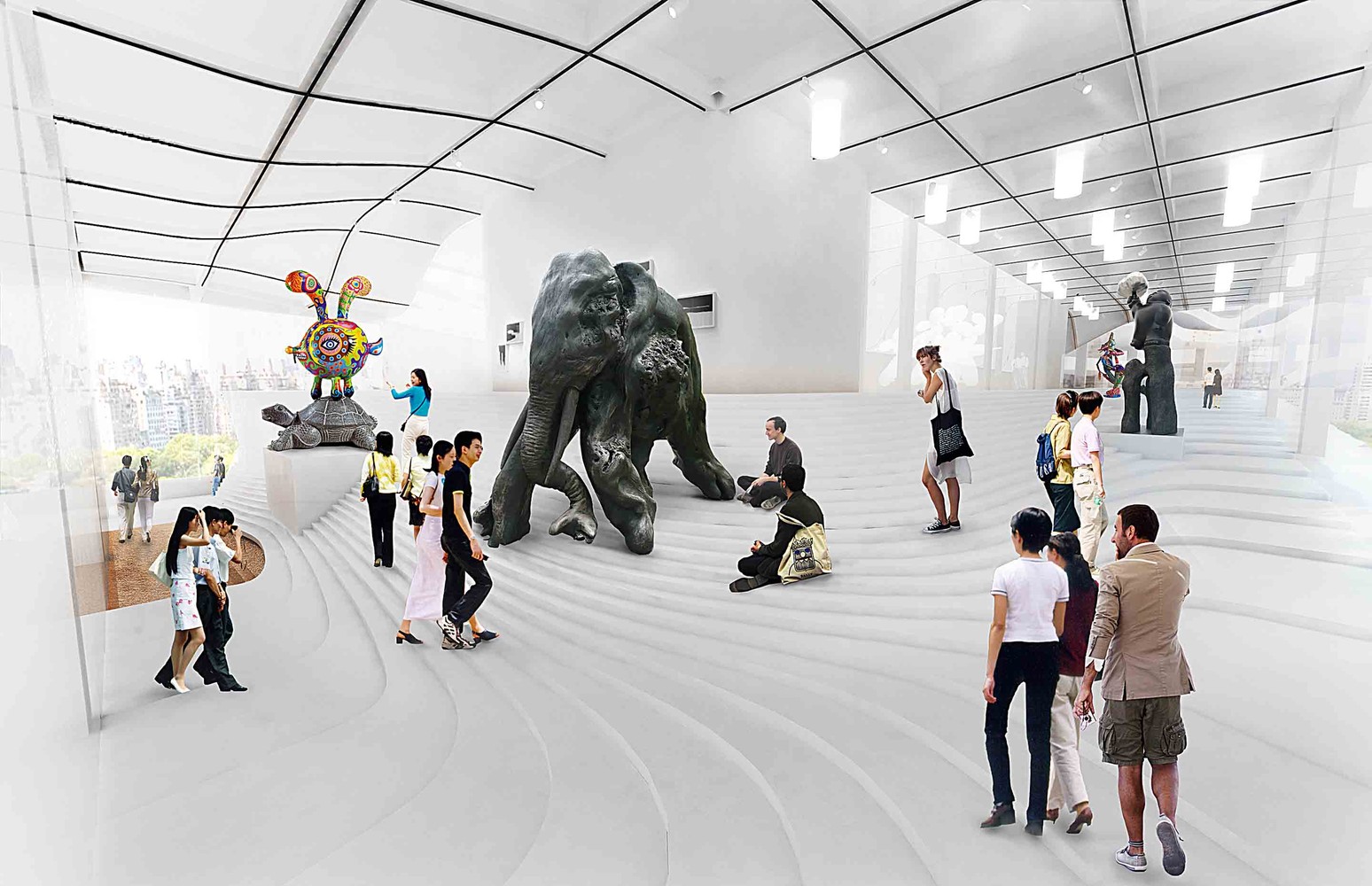 Gallery of City Cultural Center Competition Entry / KAMJZ Architects - 11