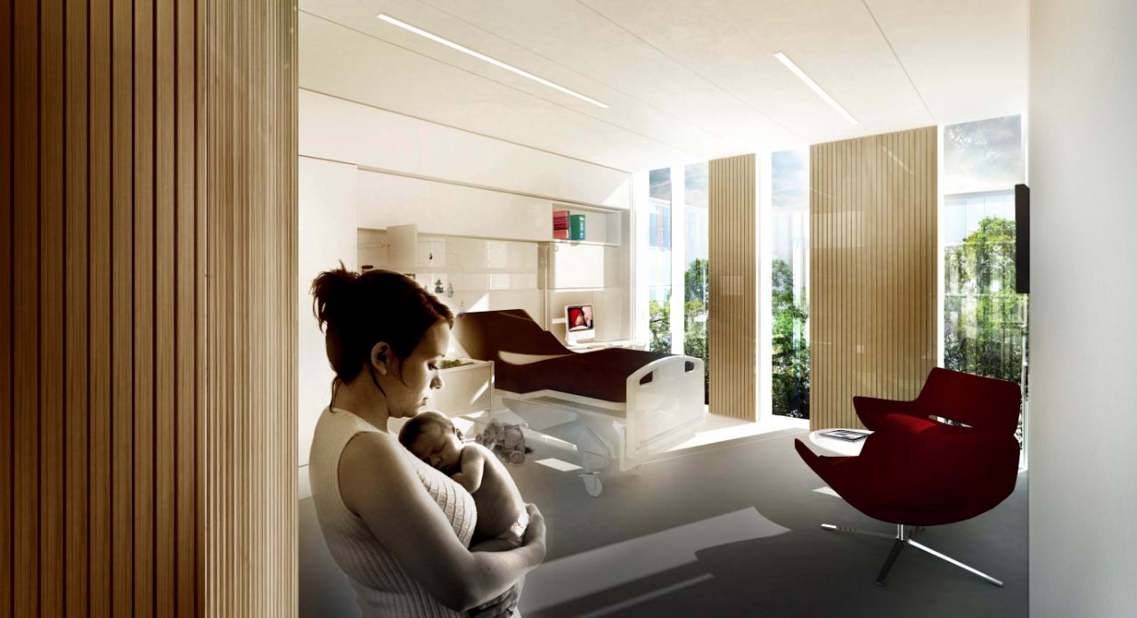 Gallery of New Hospital Hvidovre Extension Winning Proposal / Schmidt ...