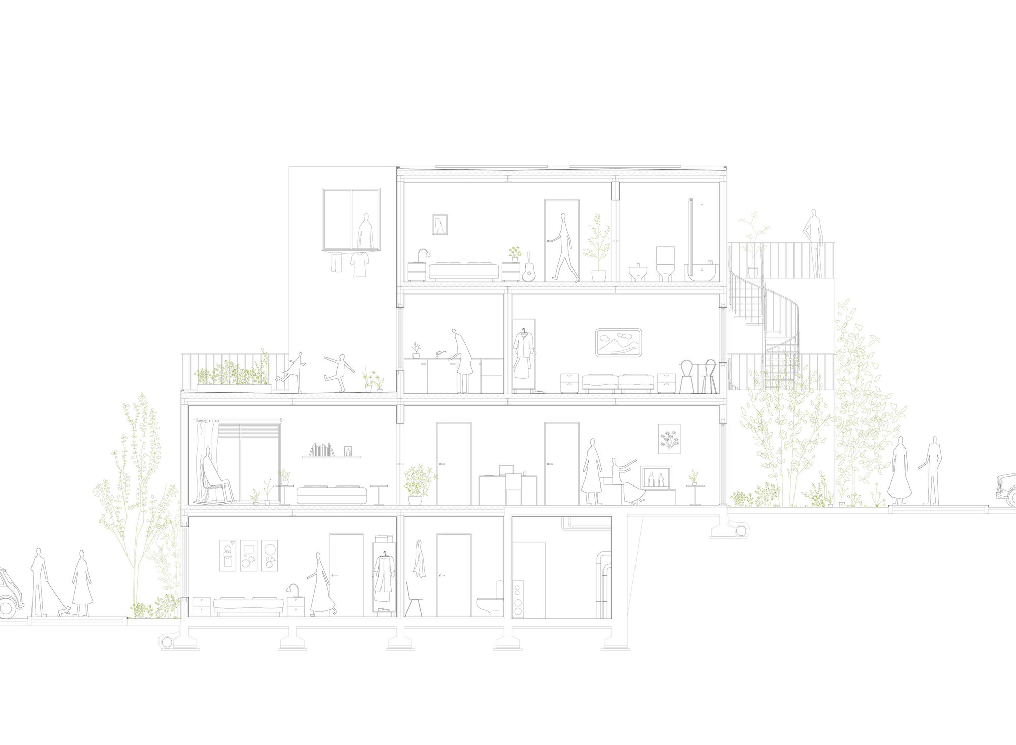 Gallery of Alvenaria Social Housing Competition Entry / fala atelier - 19