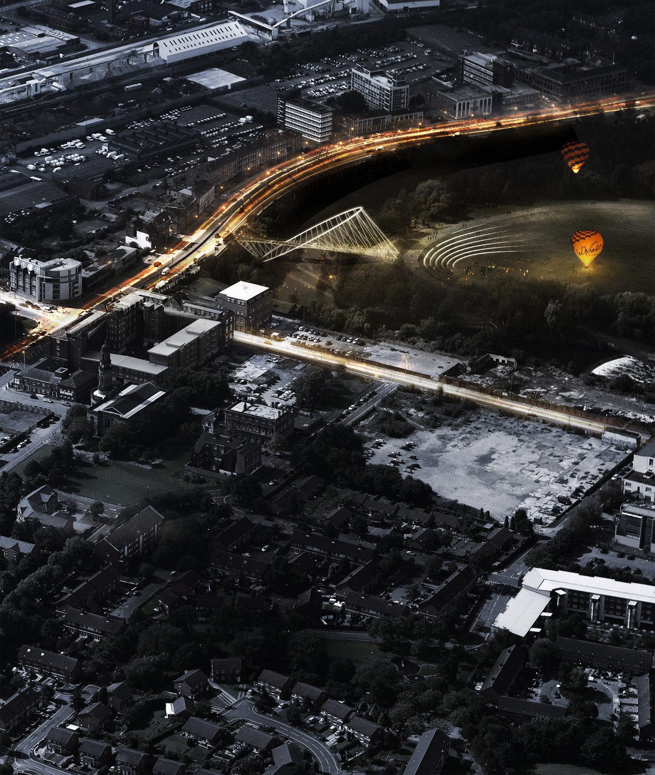 Gallery of Elliptical Bridge Proposal / Penda - 6