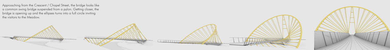 Gallery of Elliptical Bridge Proposal / Penda - 8