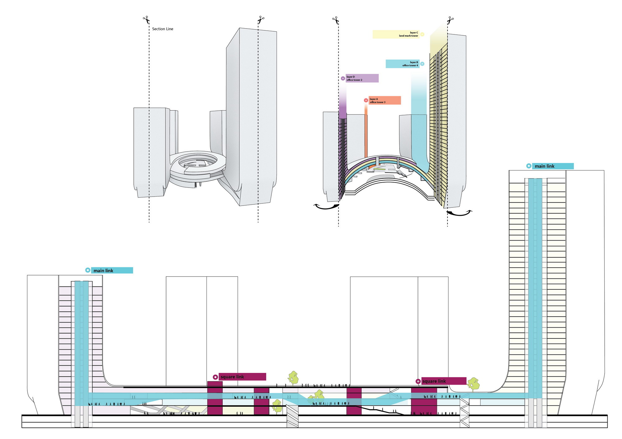 Gallery of "Fangda Business Headquarters" Winning Entry / Huasen ...