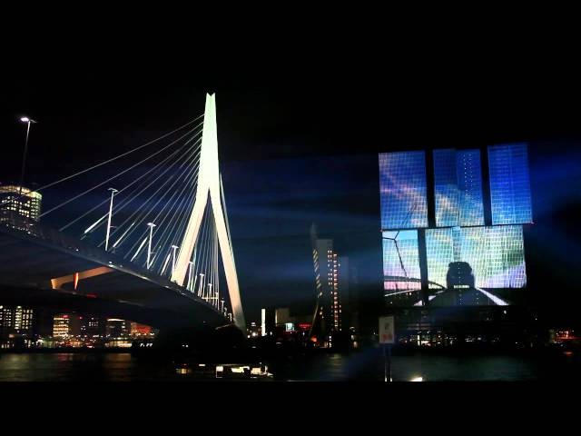 OMA's De Rotterdam Becomes Screen for Stunning Video Projection | ArchDaily