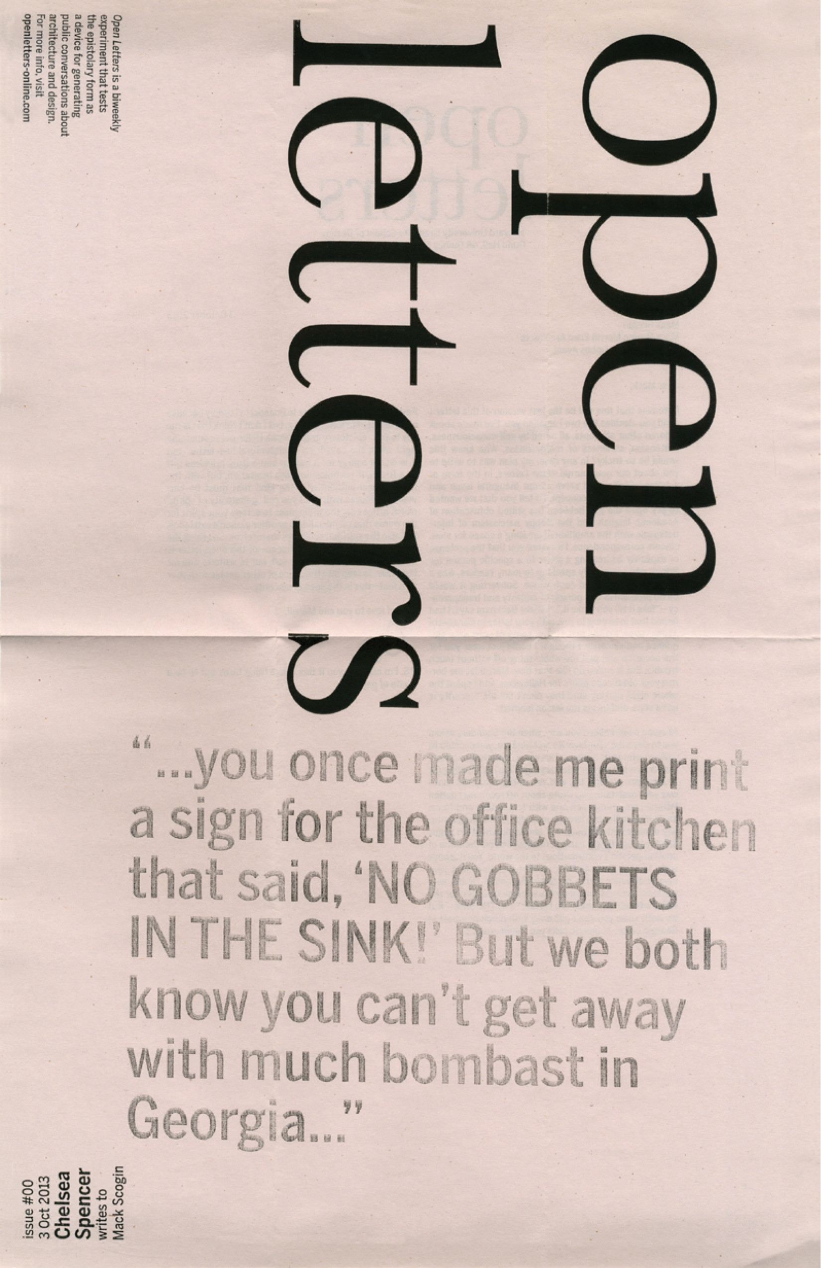 Gallery of Open Letters / Harvard Graduate School of Design - 1