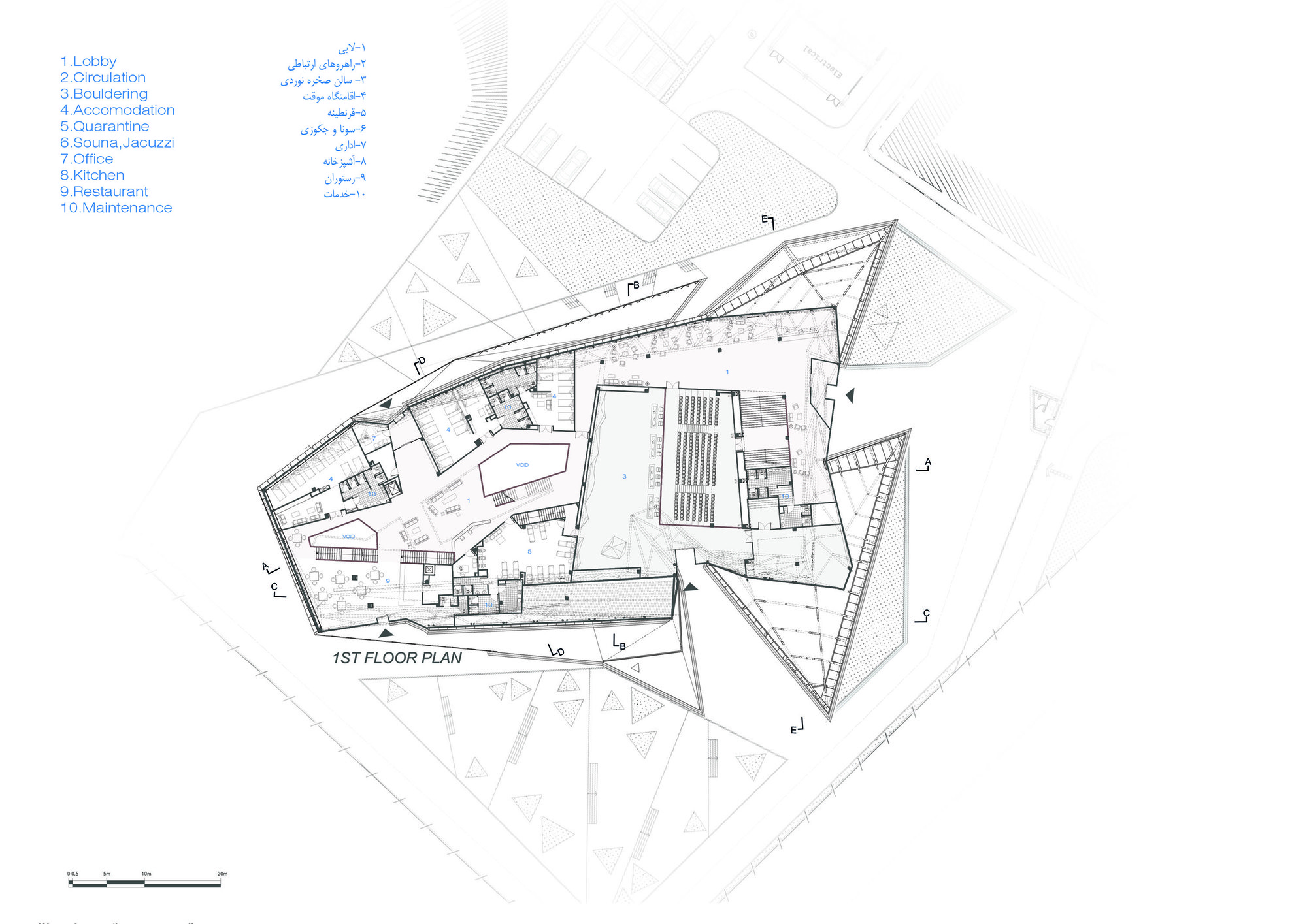 Gallery of New Wave Architecture Designs Rock Gym for Polur - 9