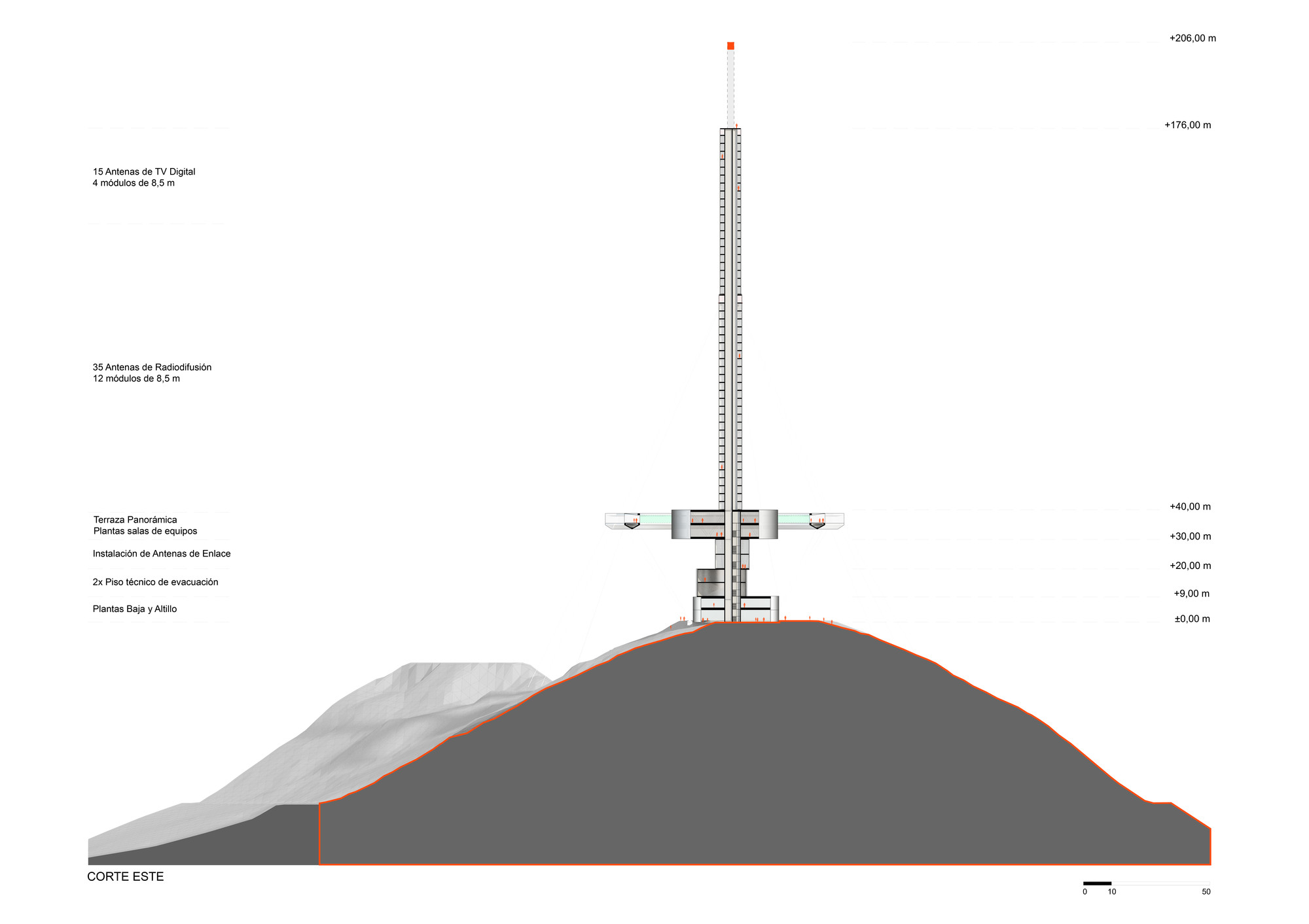 Galería de Tercer Lugar Concurso Torre Antena Santiago: Architects of ...
