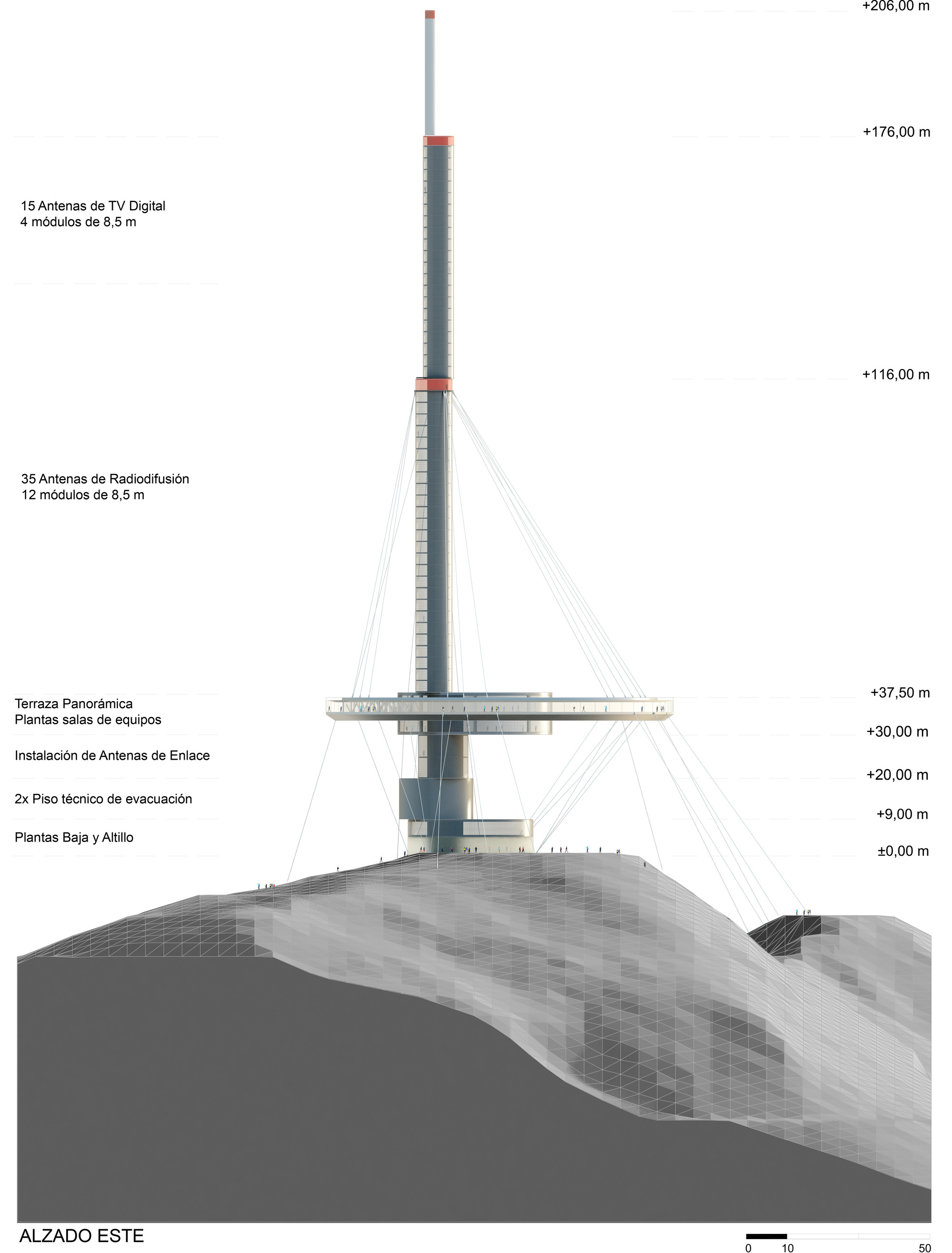 Galería de Tercer Lugar Concurso Torre Antena Santiago: Architects of ...