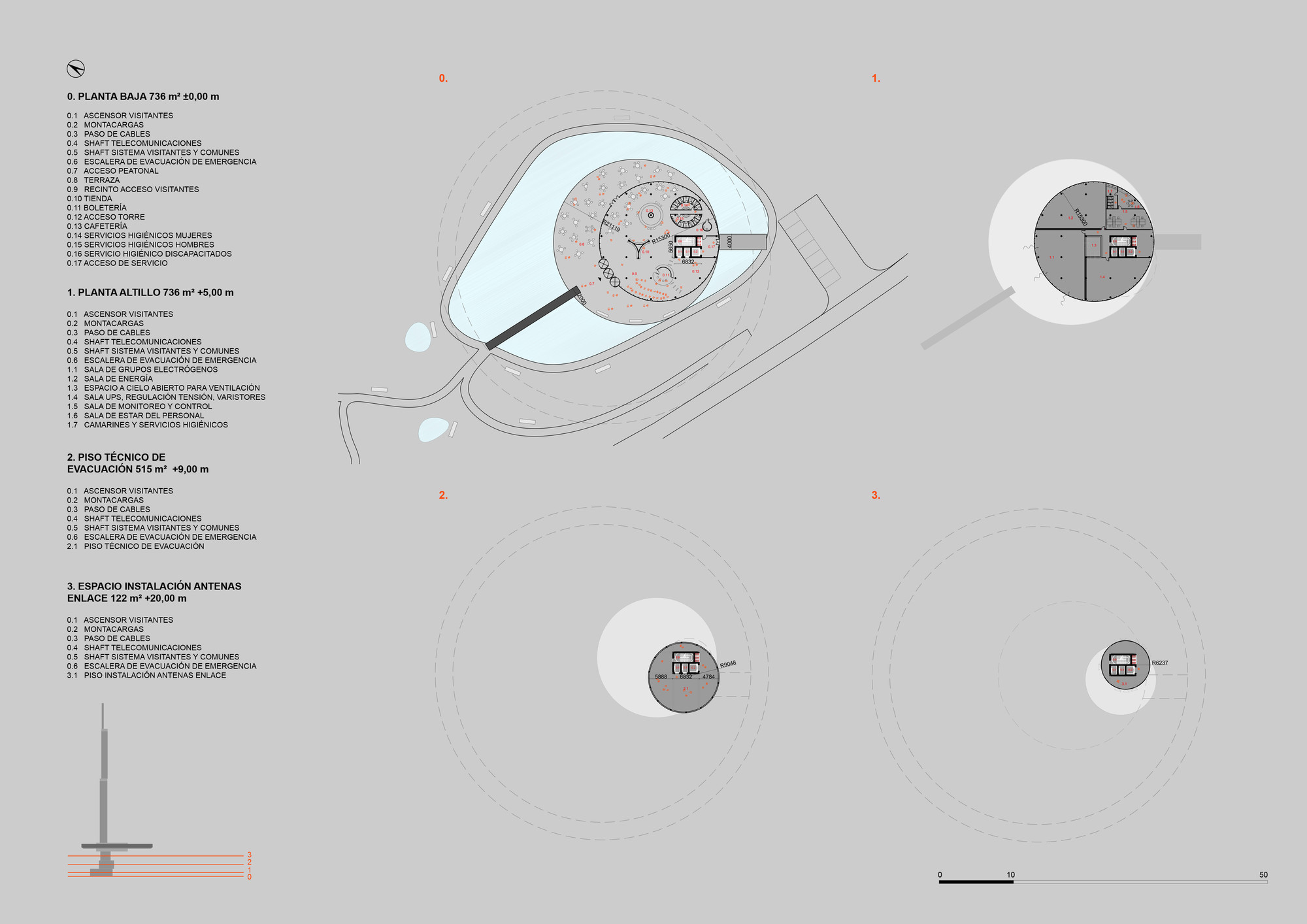 Galería de Tercer Lugar Concurso Torre Antena Santiago: Architects of ...