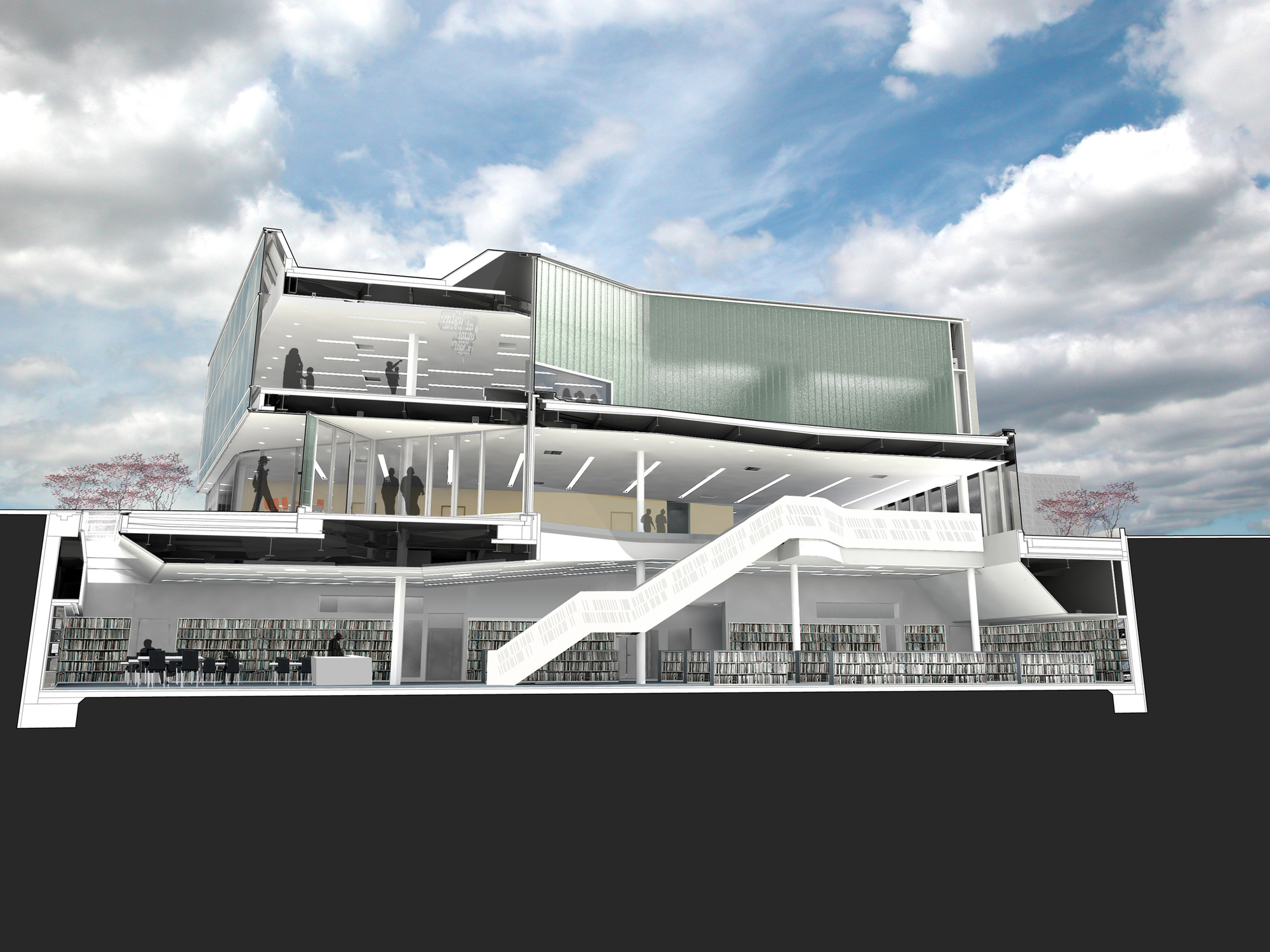 Gallery of Glen Oaks Branch Library / Marble Fairbanks - 32