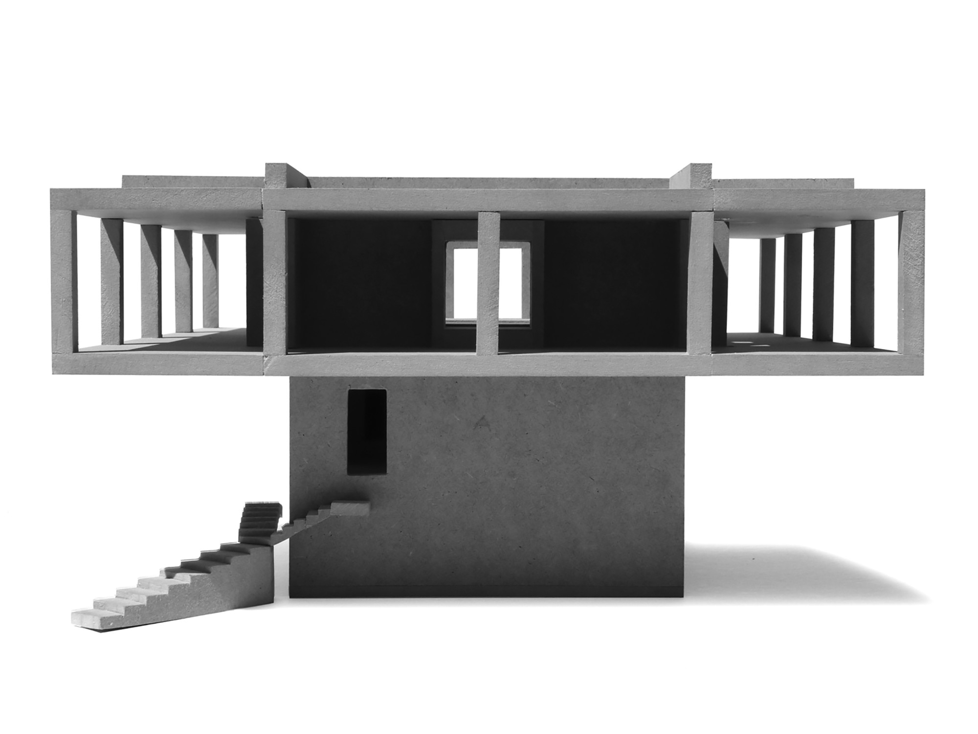 Ellrichshausen Solo House Front Elevation Echo House: A Residence And