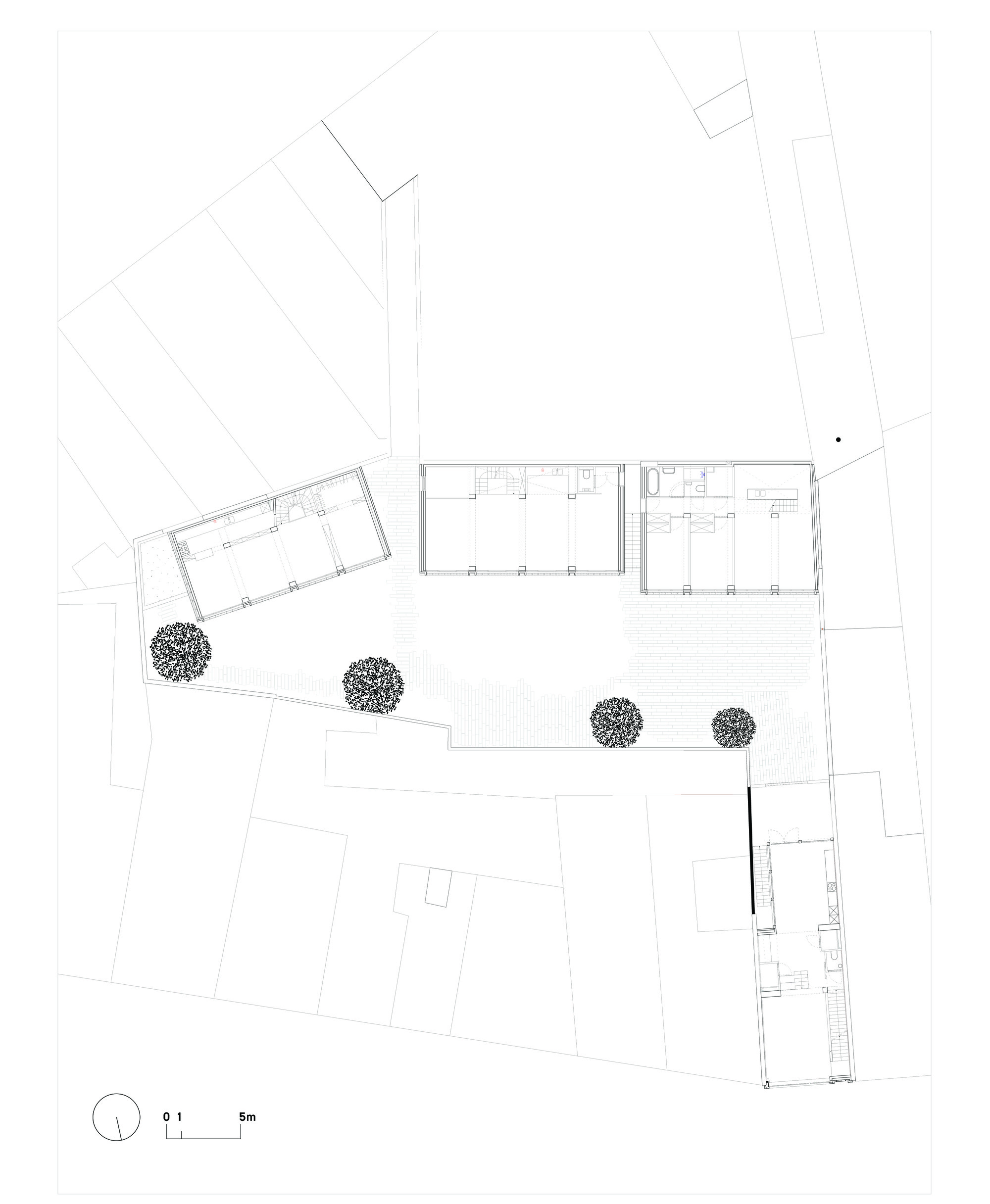 Galería de Infill de Uso Mixto: 3 Casas y Una Oficina / Collectief ...