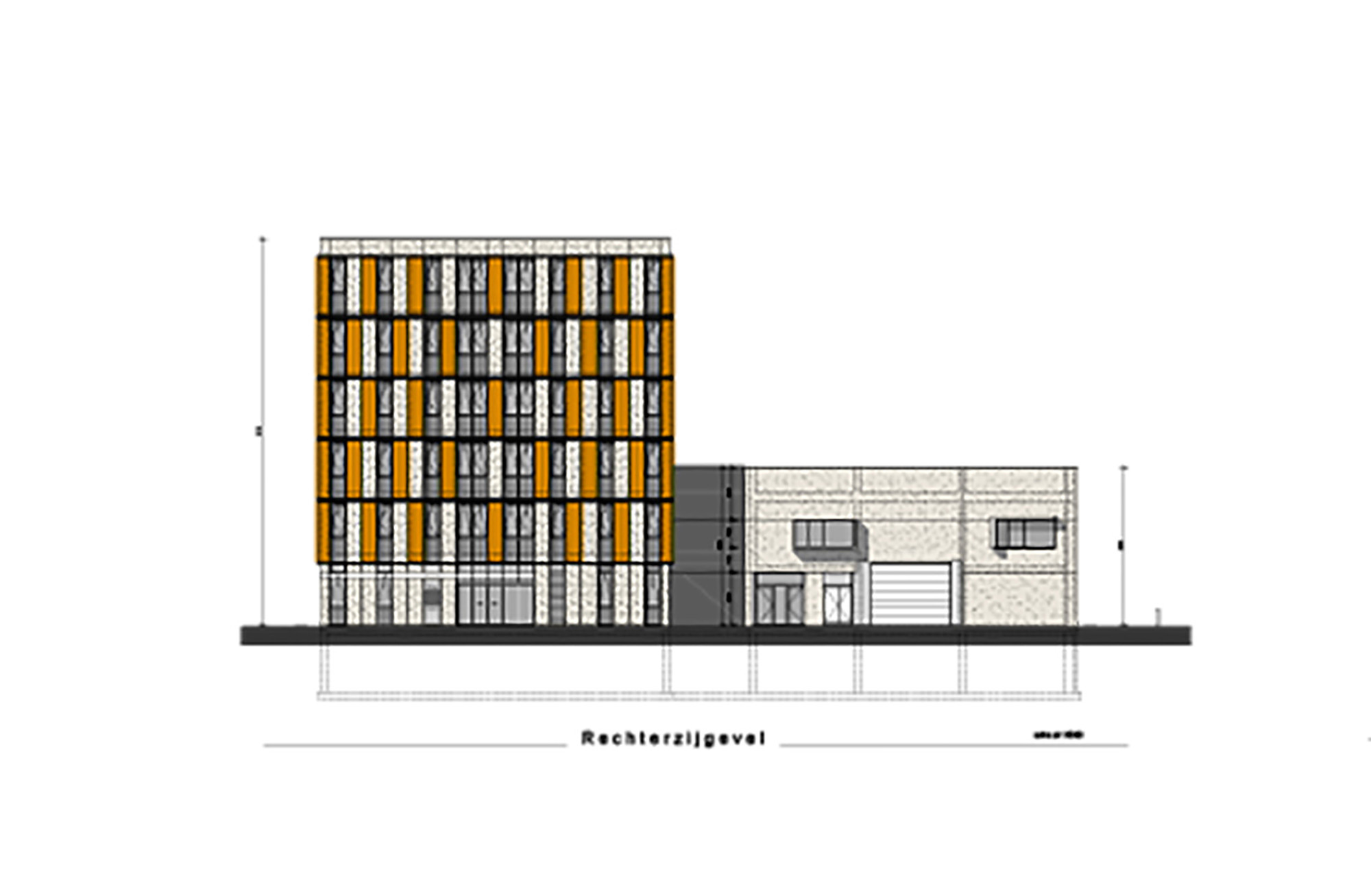 Perspektivtegning Bygate Gijs Van Vaerenbergh Cross Section.