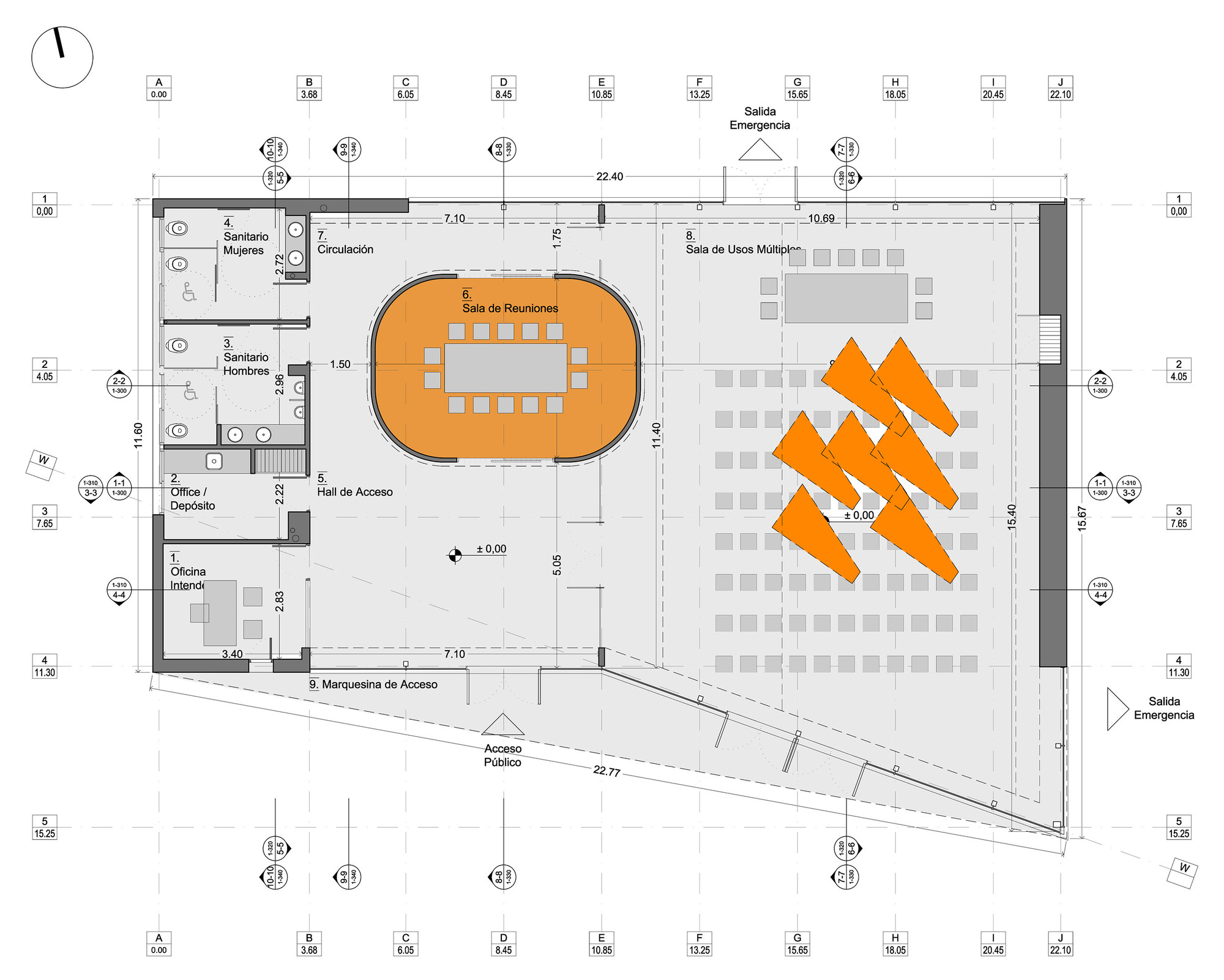 Galería de Sala Multiusos Parque industrial Sauce Viejo / Paschetta Cavallero Arquitectos - 16