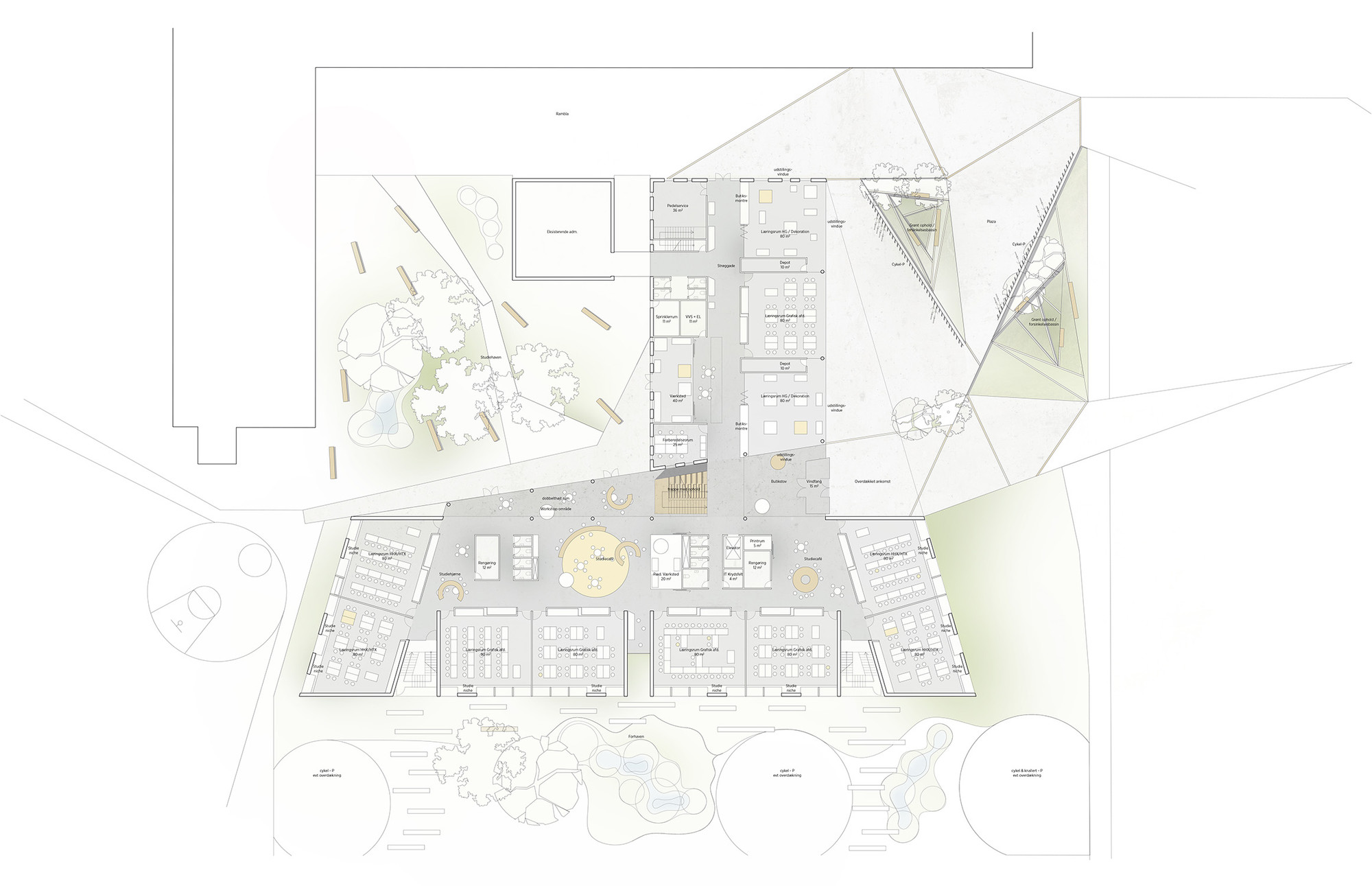 Gallery of C.F. Møller Selected to Design Vocational School in Denmark - 7