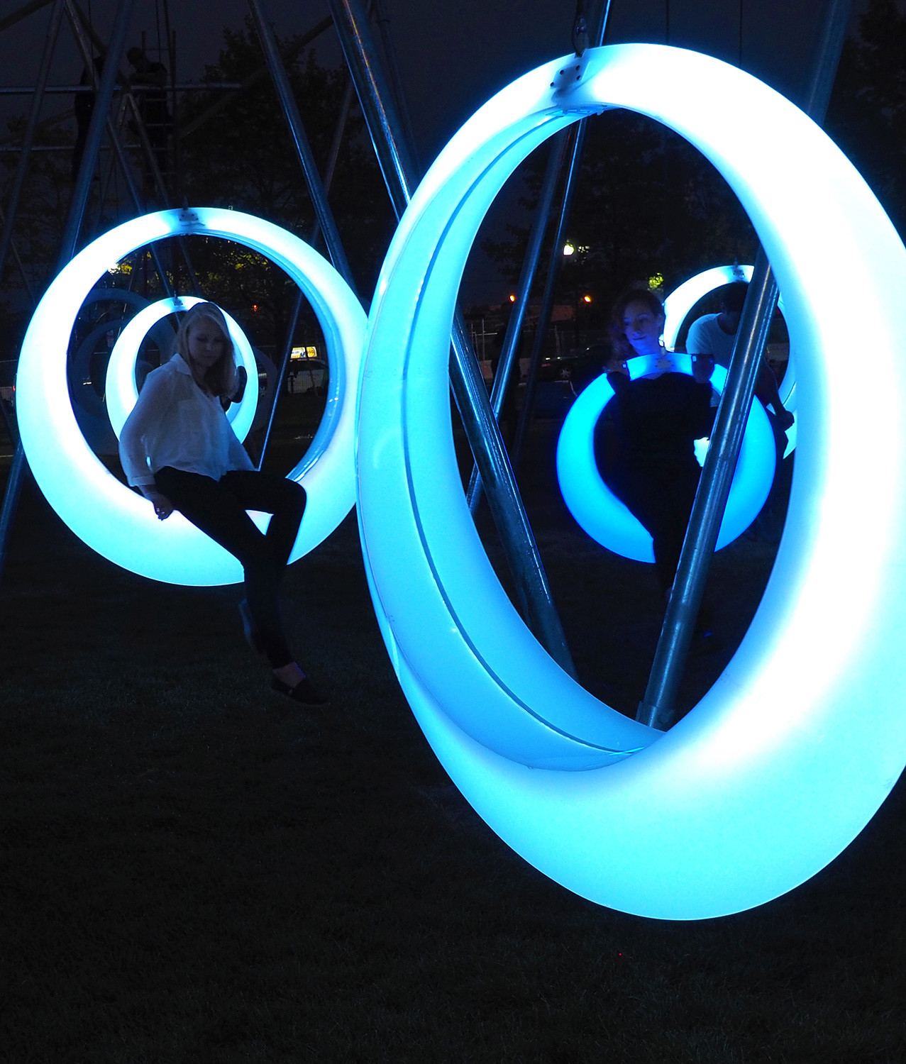 Gallery of Get Swinging in Boston on these Glowing LED Hoops - 4