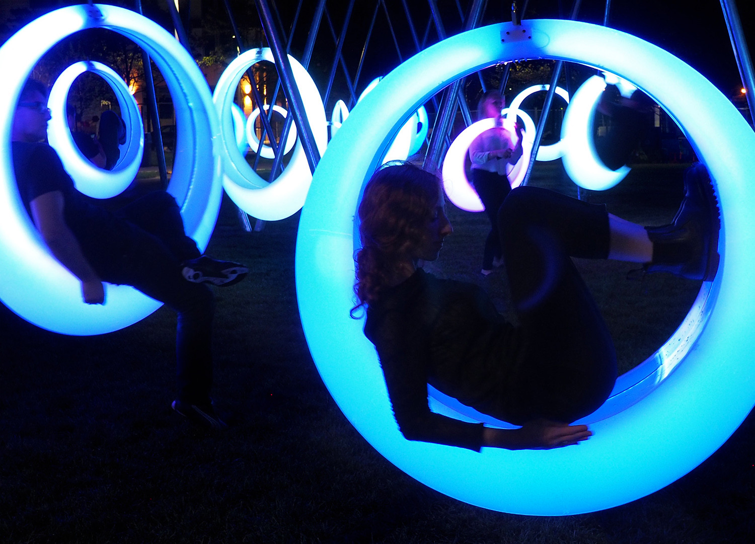 Gallery of Get Swinging in Boston on these Glowing LED Hoops - 13