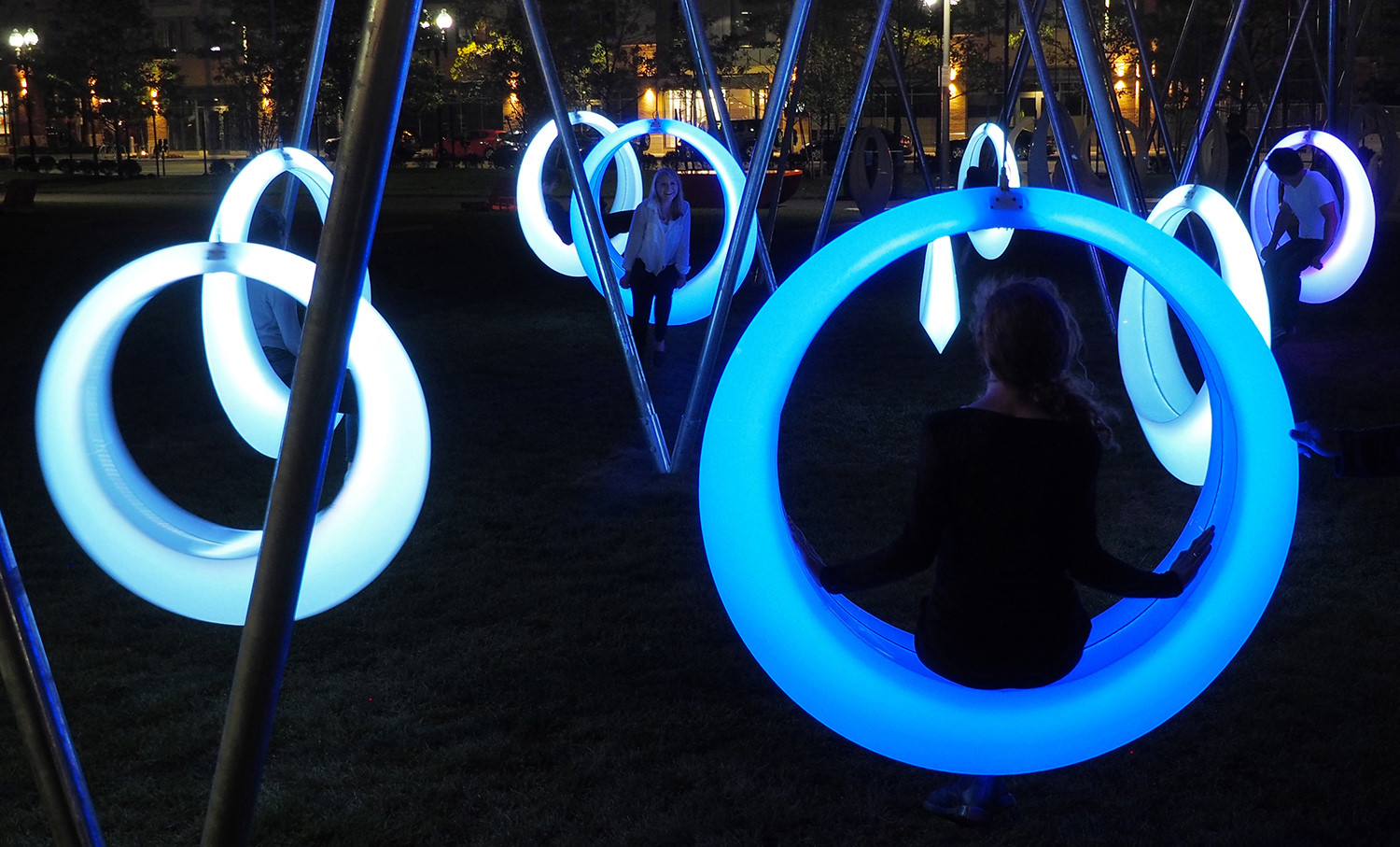 Gallery of Get Swinging in Boston on these Glowing LED Hoops - 11