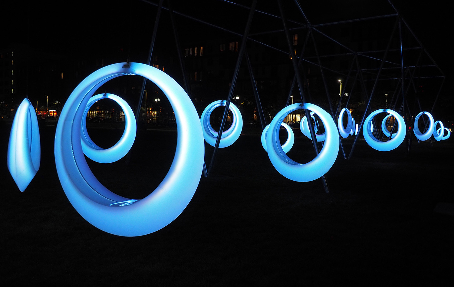 Gallery of Get Swinging in Boston on these Glowing LED Hoops - 7