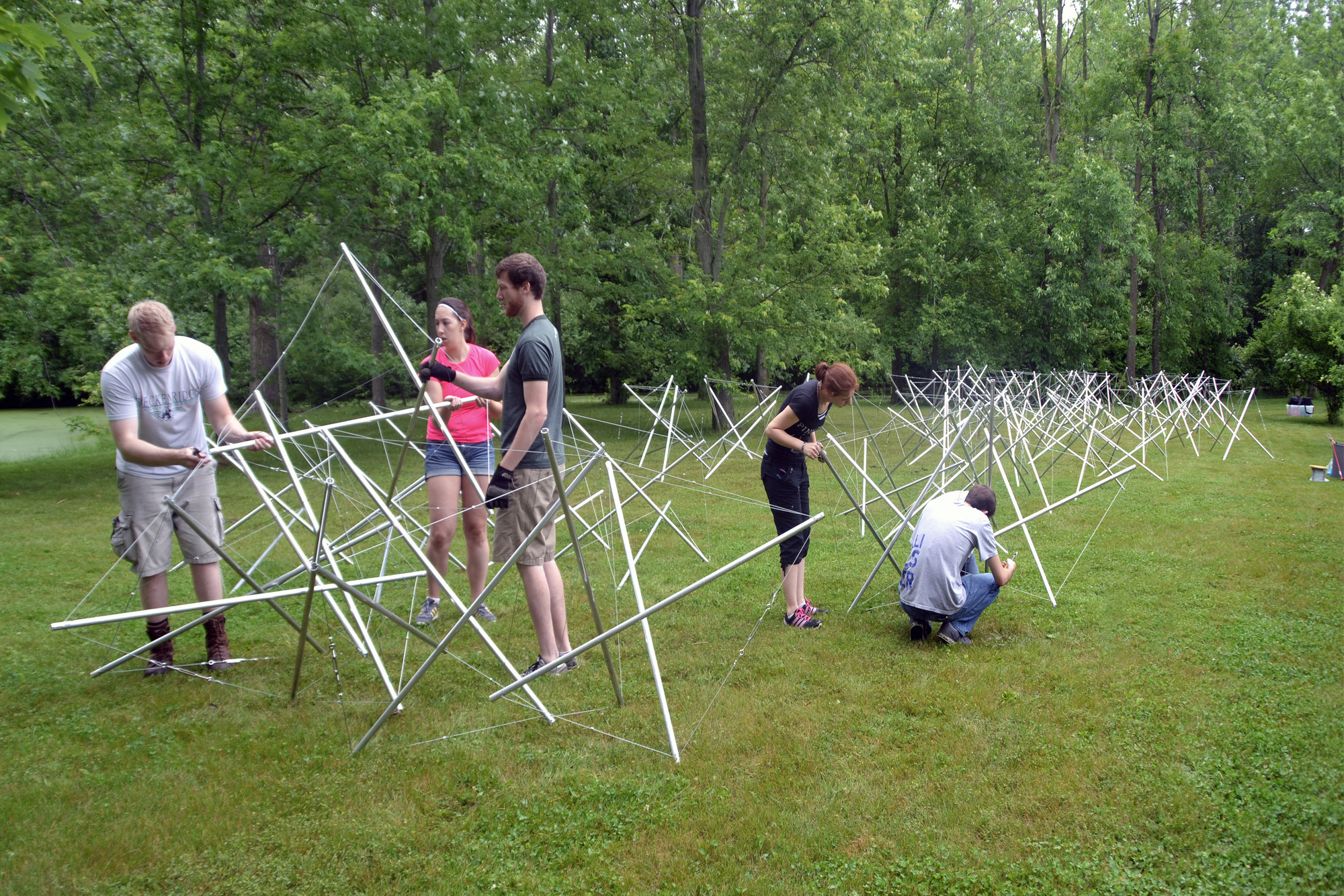 Gallery of Students of Ball State Construct Parametric Tensegrity ...