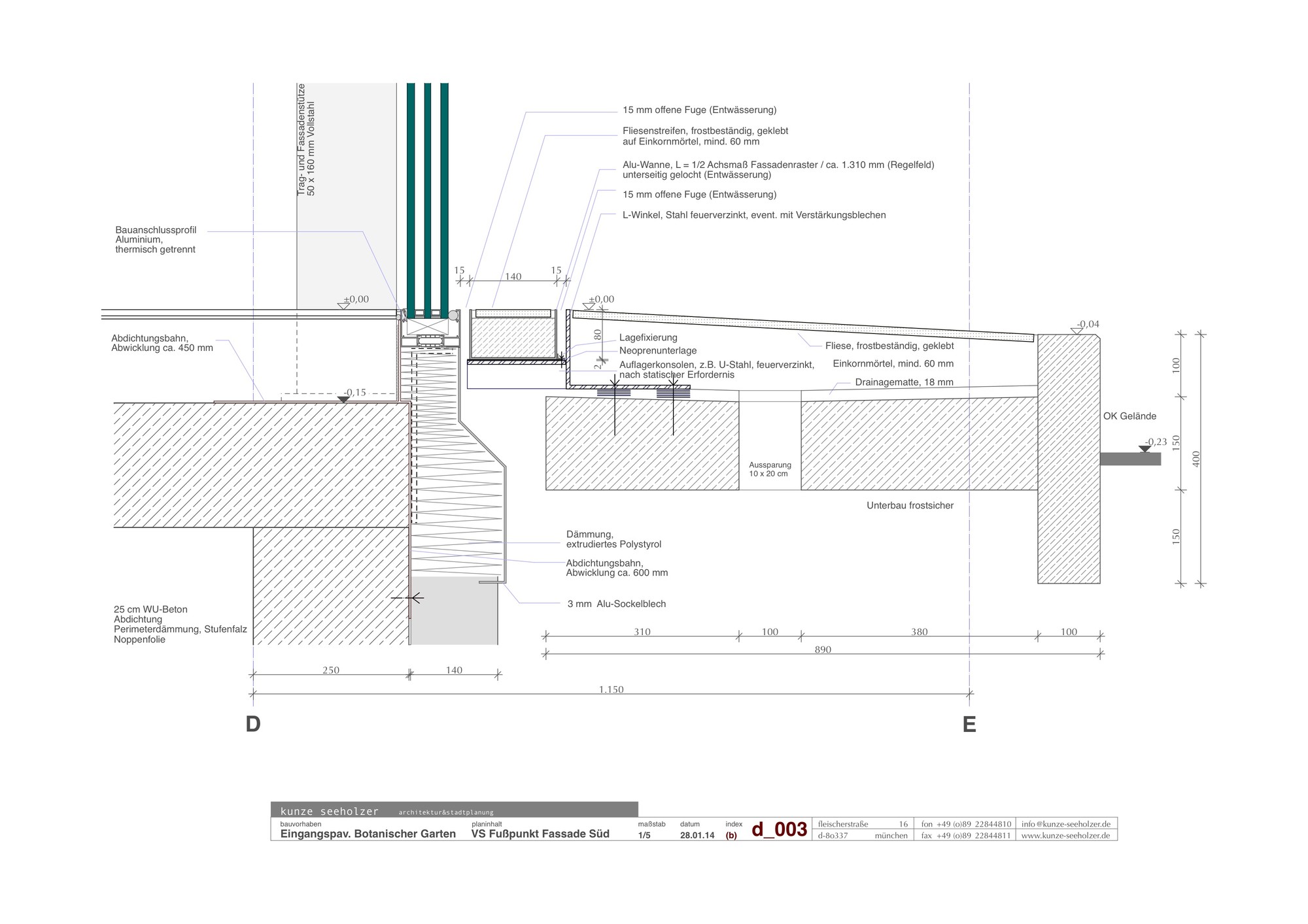 Gallery of Munich Botanical Garden Entrance Building / Kunze Seeholzer - 16